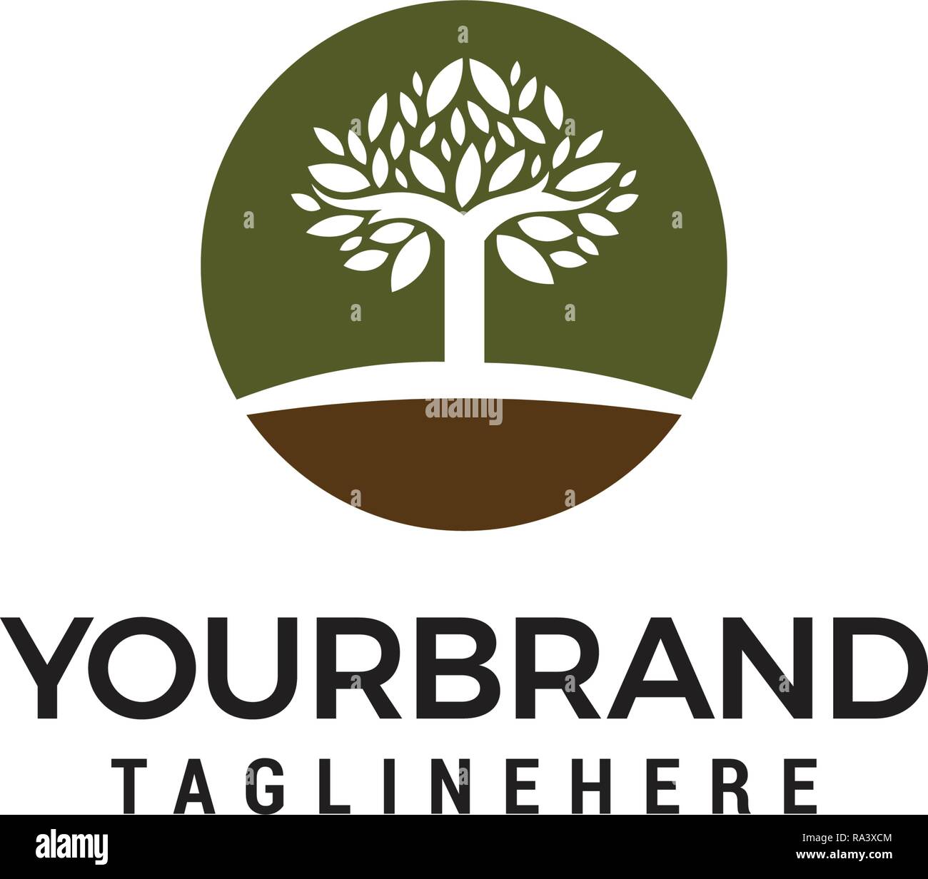 Tree Logo Design Template Stock Vector Image & Art - Alamy