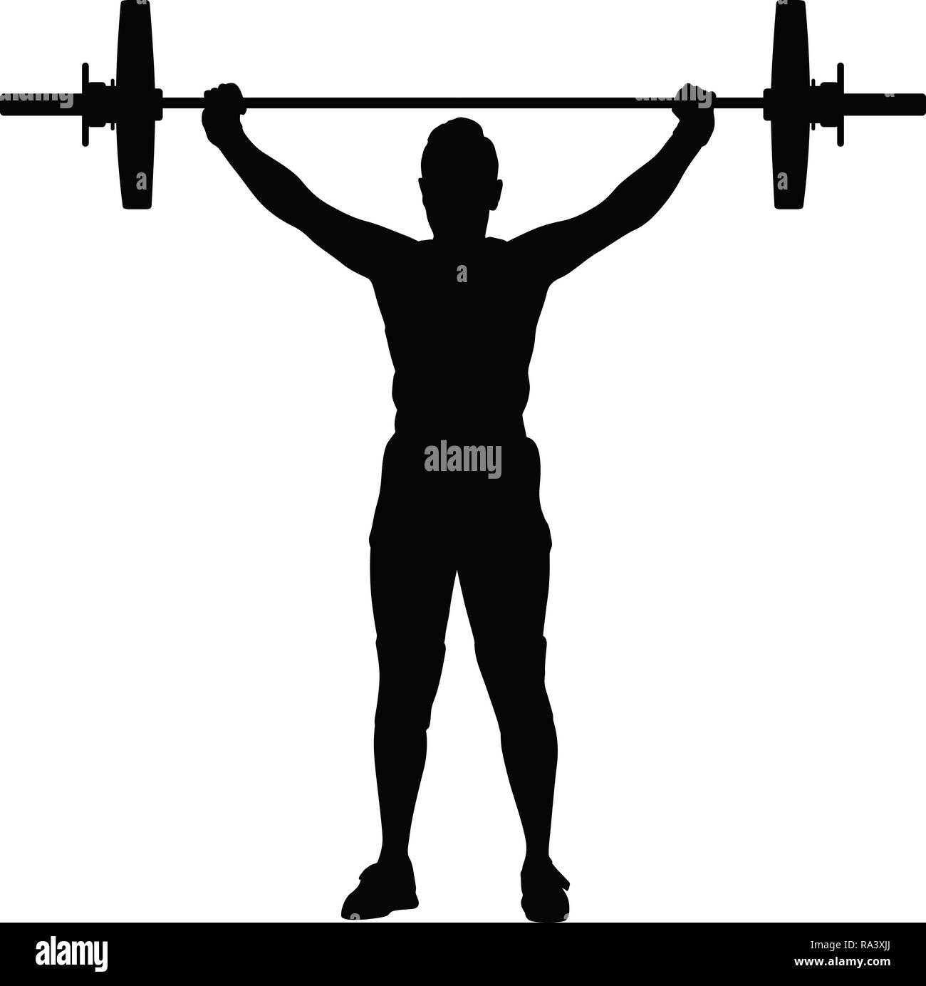Weightlifting vector hi-res stock photography and images - Alamy