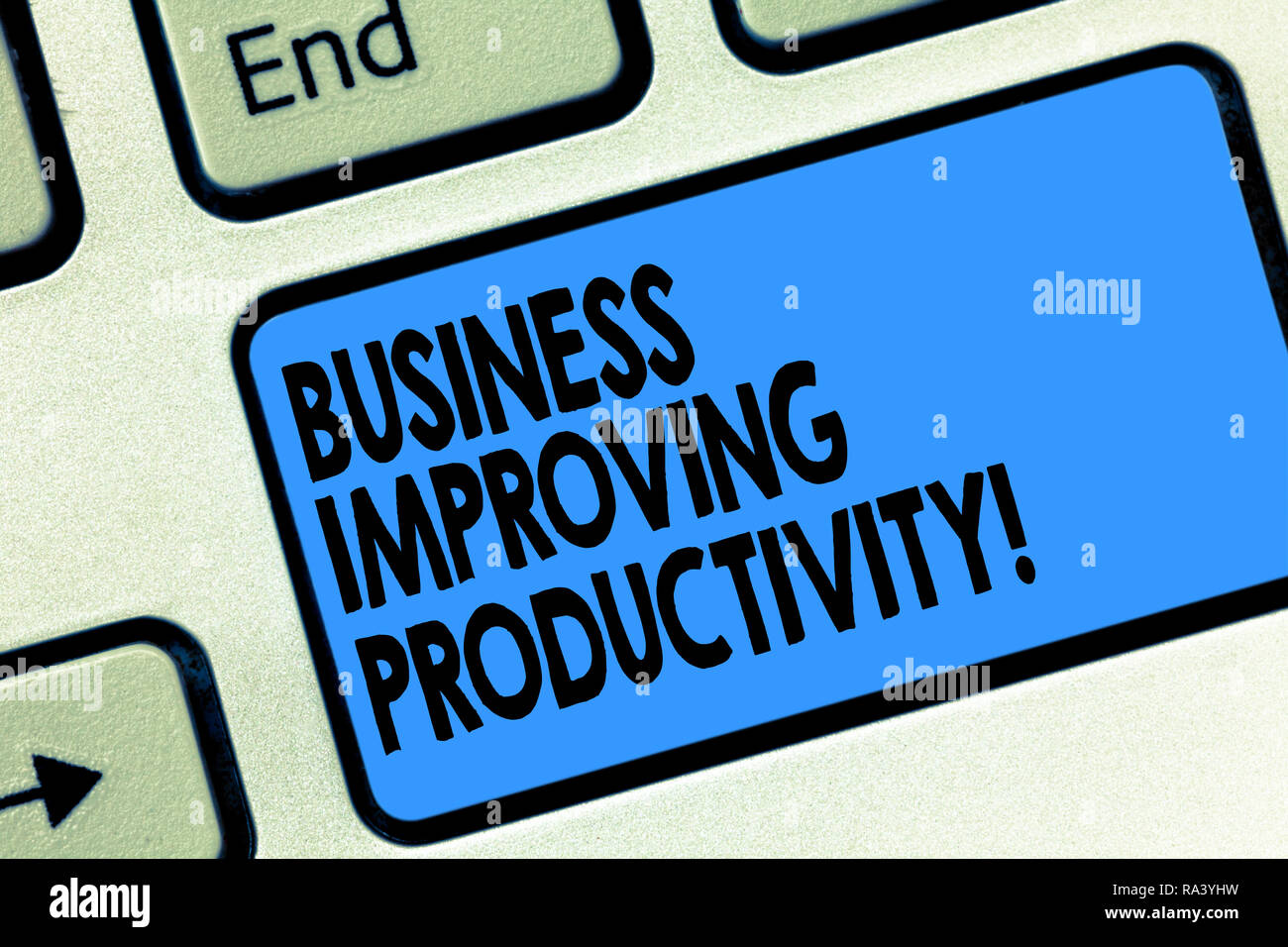 Text sign showing Business Improving Productivity. Conceptual photo ...