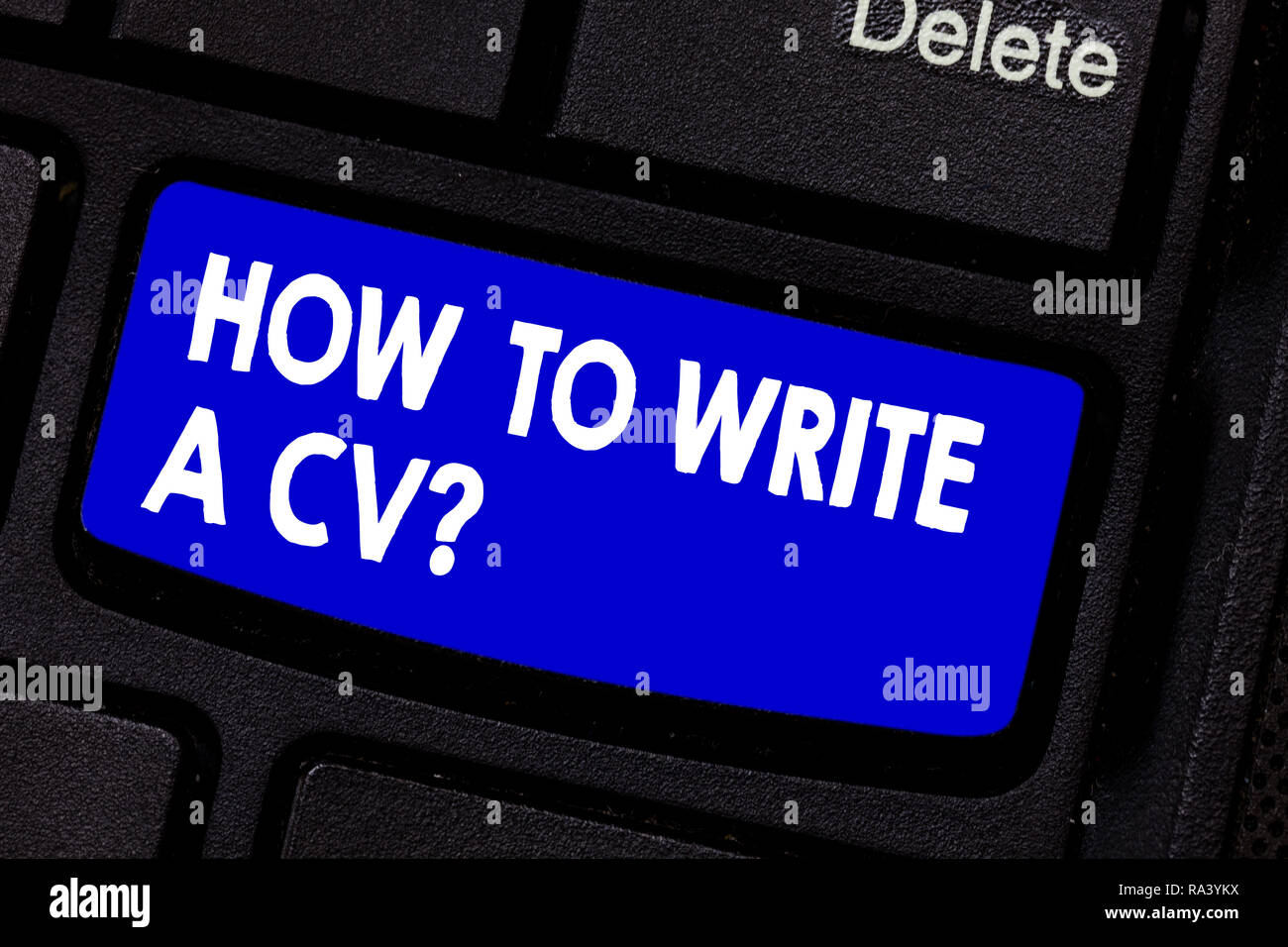 Handwriting text writing How To Write A Cv. Concept meaning ...