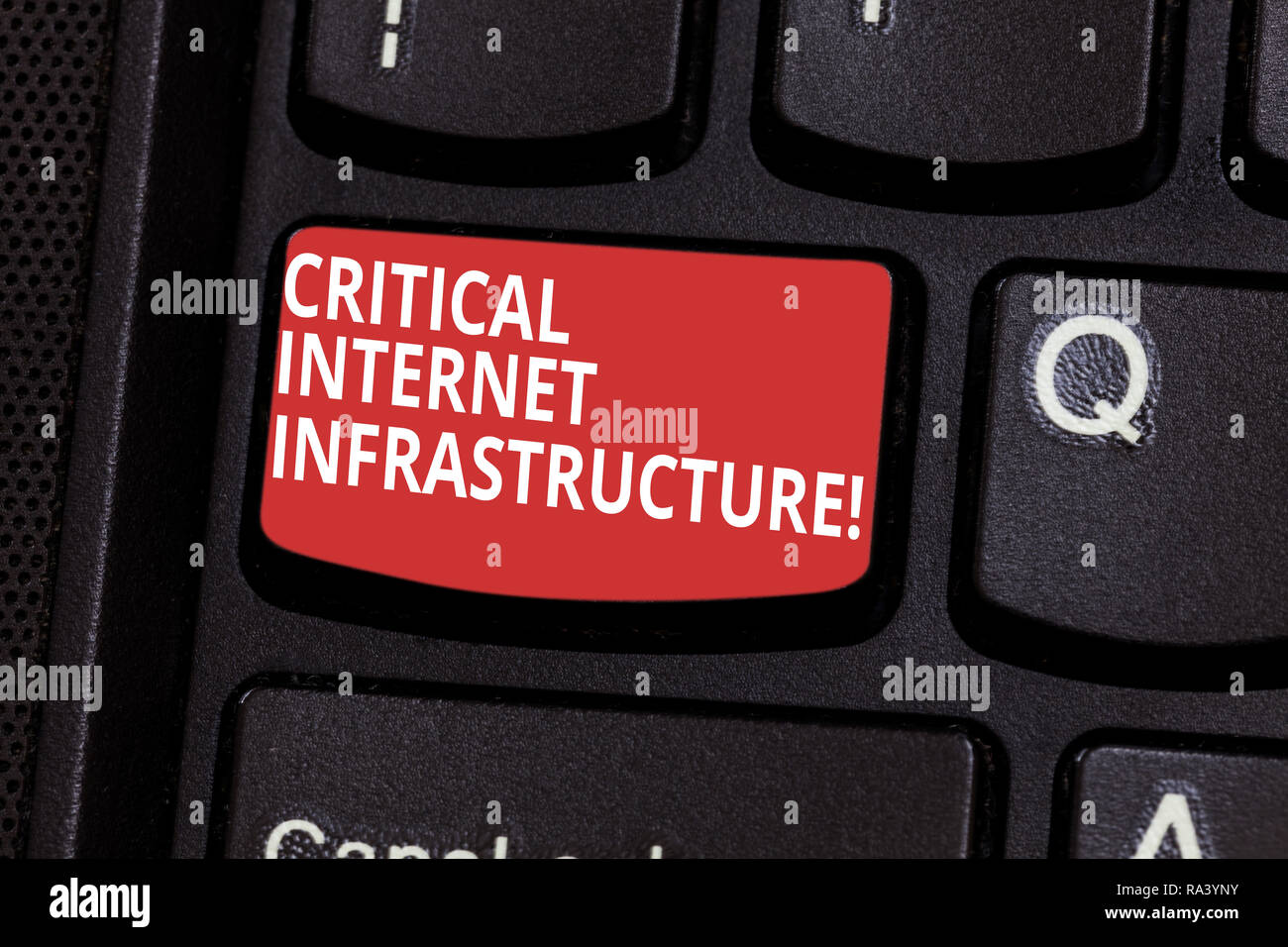 Text sign showing Critical Internet Infrastructure. Conceptual photo ...