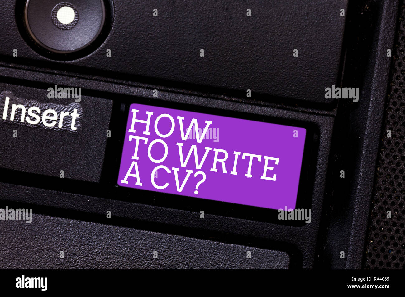 Conceptual hand writing showing How To Write A Cv. Business photo text ...