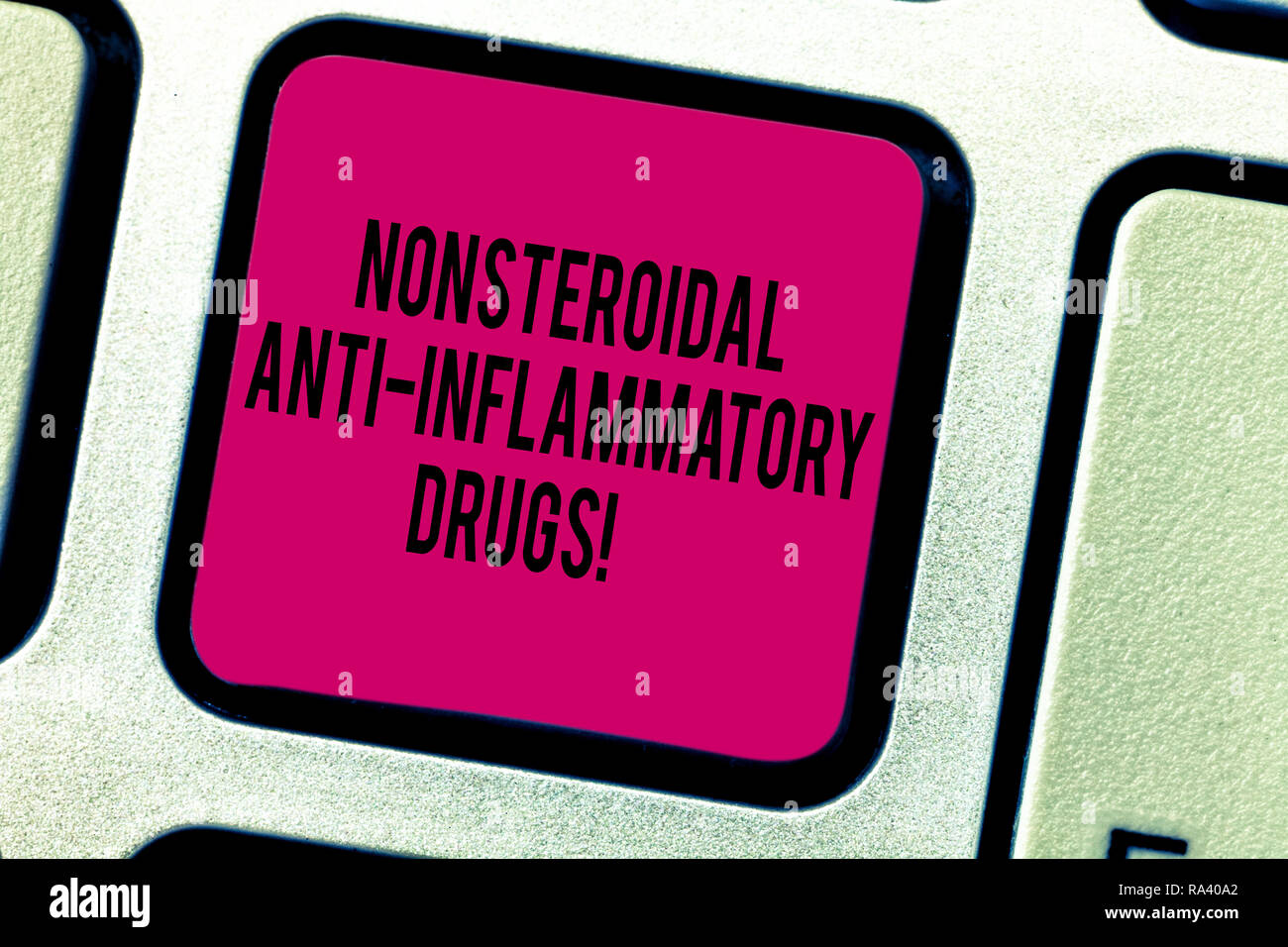 Text sign showing Nonsteroidal Anti Inflammatory Drugs. Conceptual ...