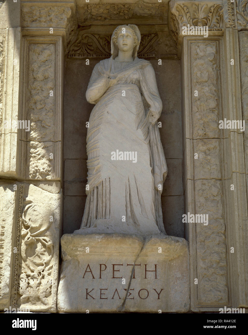Turkey. Izmir province. Ephesus. Library of Celsus. Roman building ...