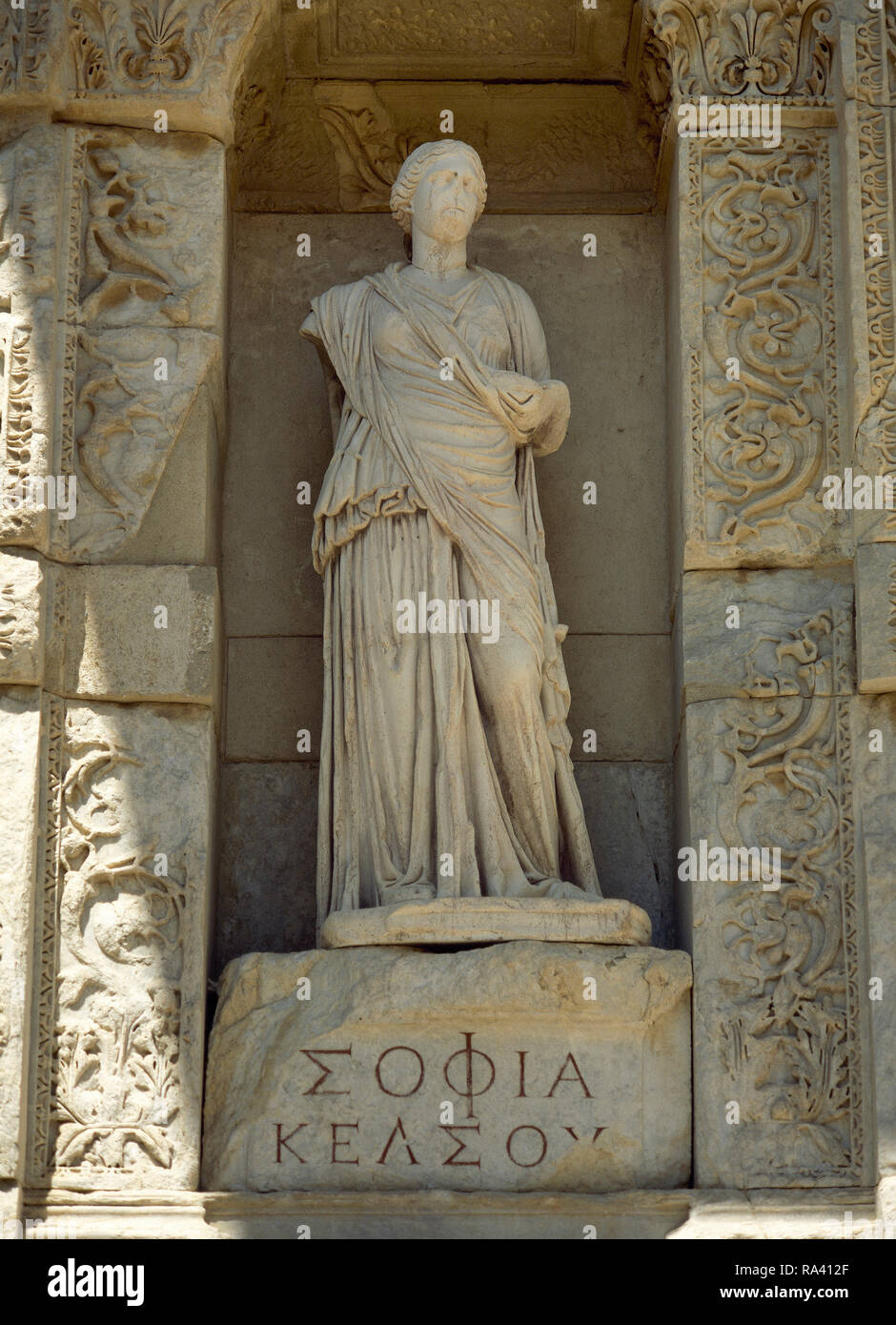 Turkey. Izmir province. Ephesus. Library of Celsus. Roman building ...