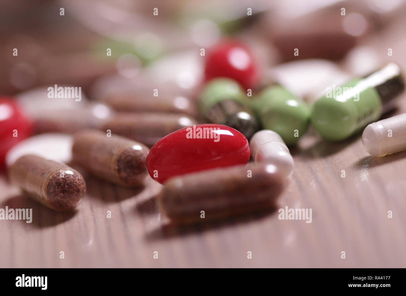 Close up tablets different colors hi-res stock photography and images ...