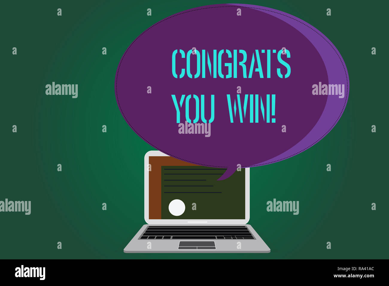 Word writing text Congrats You Win. Business concept for ...