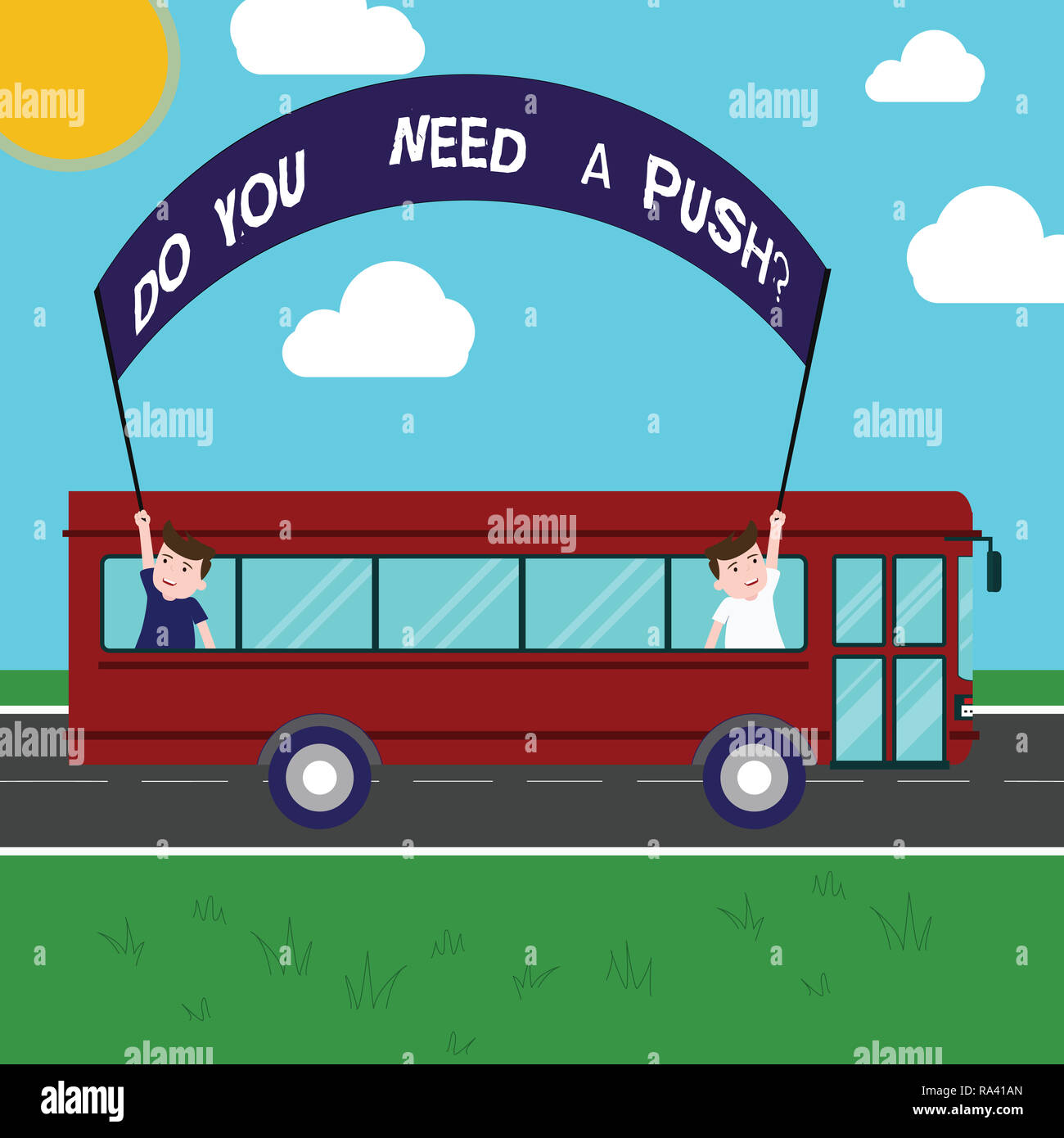 Text sign showing Do You Need A Pushquestion. Conceptual photo Tell us ...