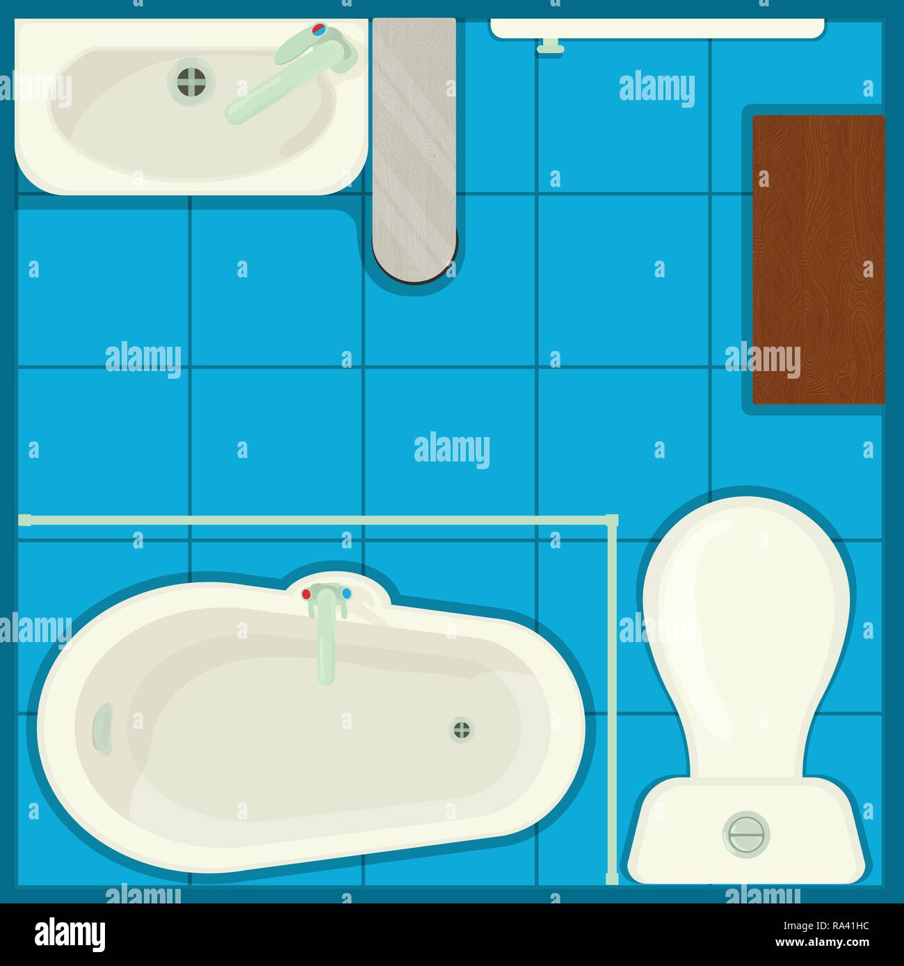 Simple bath concept banner, cartoon style Stock Vector Image & Art - Alamy