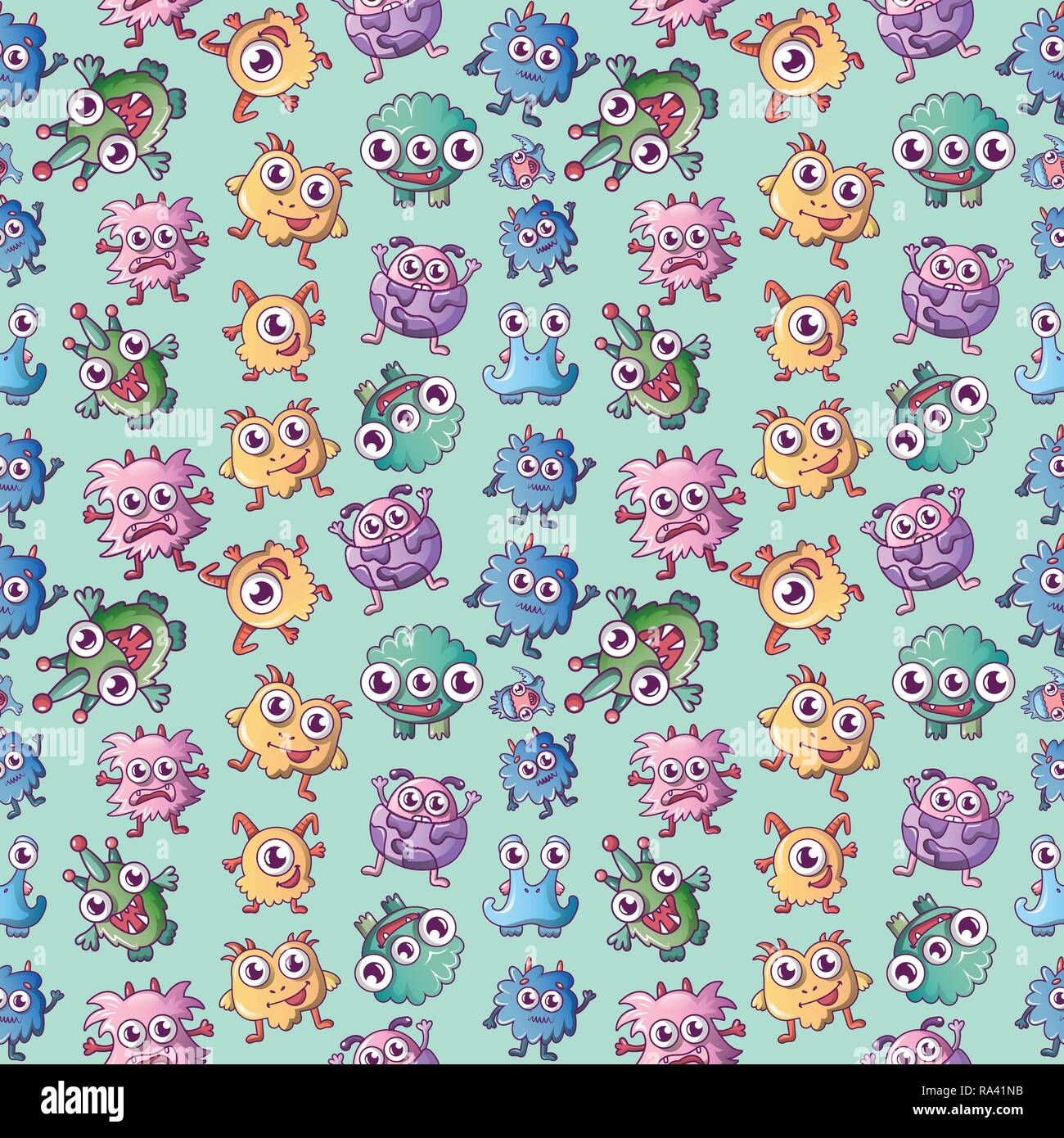 Wool monster Stock Vector Images - Alamy