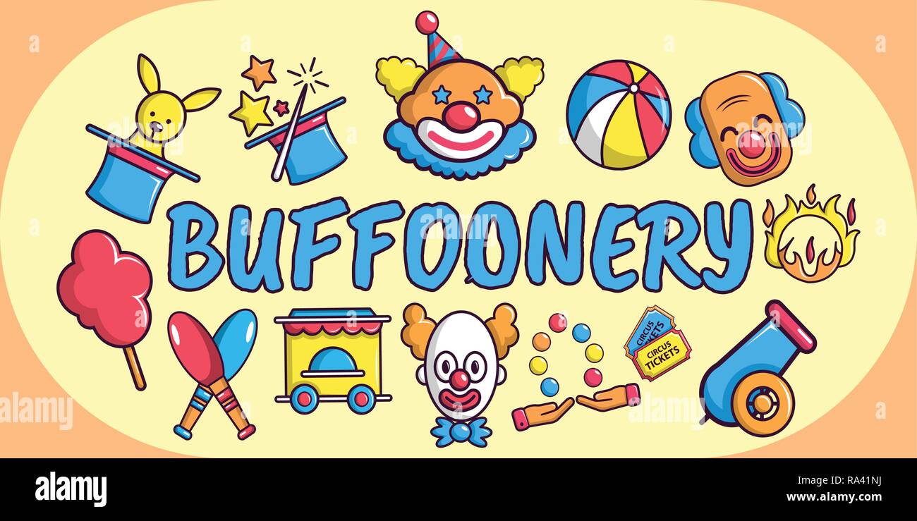 Buffoonery concept banner, cartoon style Stock Vector Image & Art - Alamy