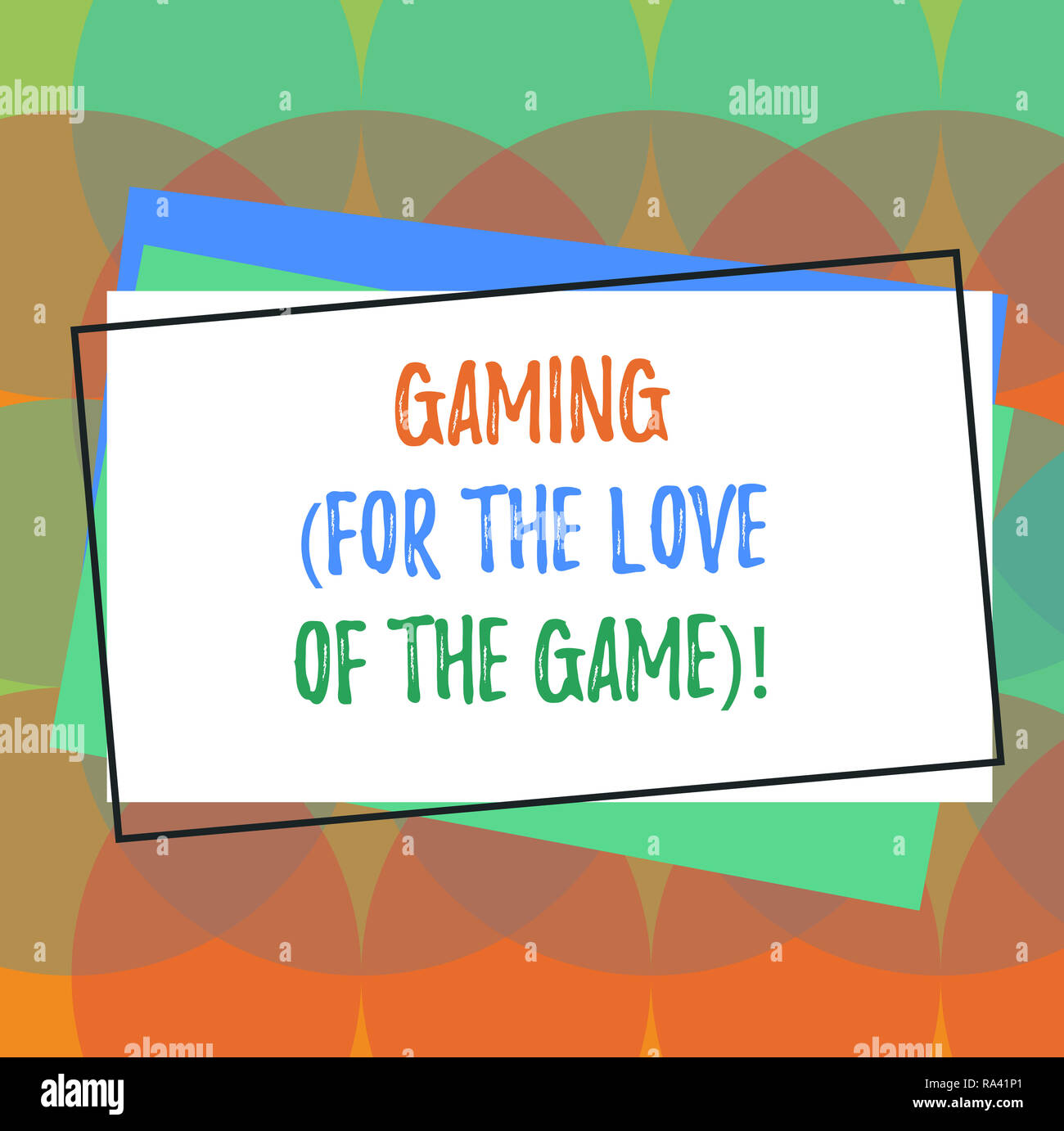 Text sign showing Gaming For The Love Of The Game. Conceptual photo New ...