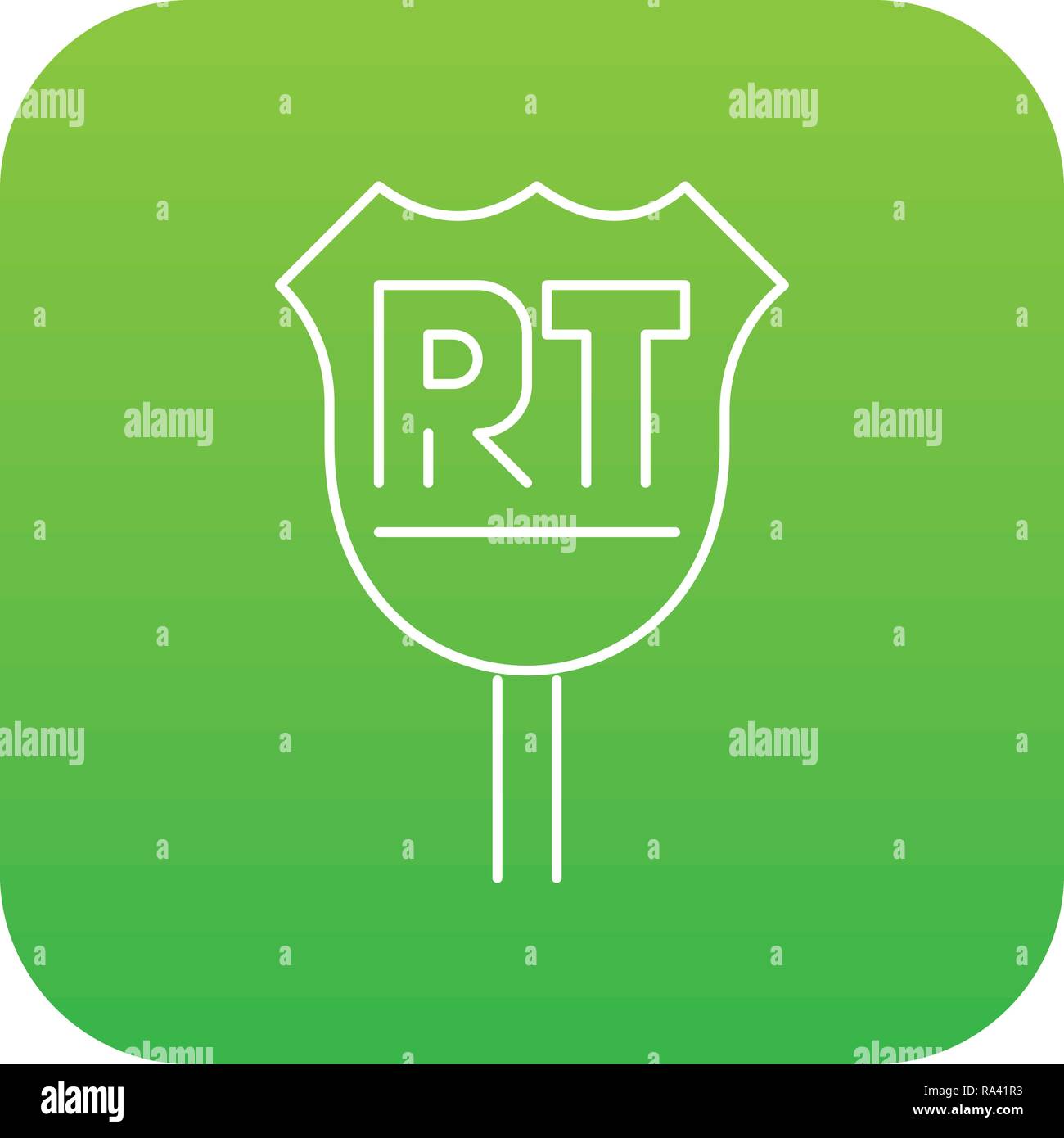 Road california green Stock Vector Images - Alamy