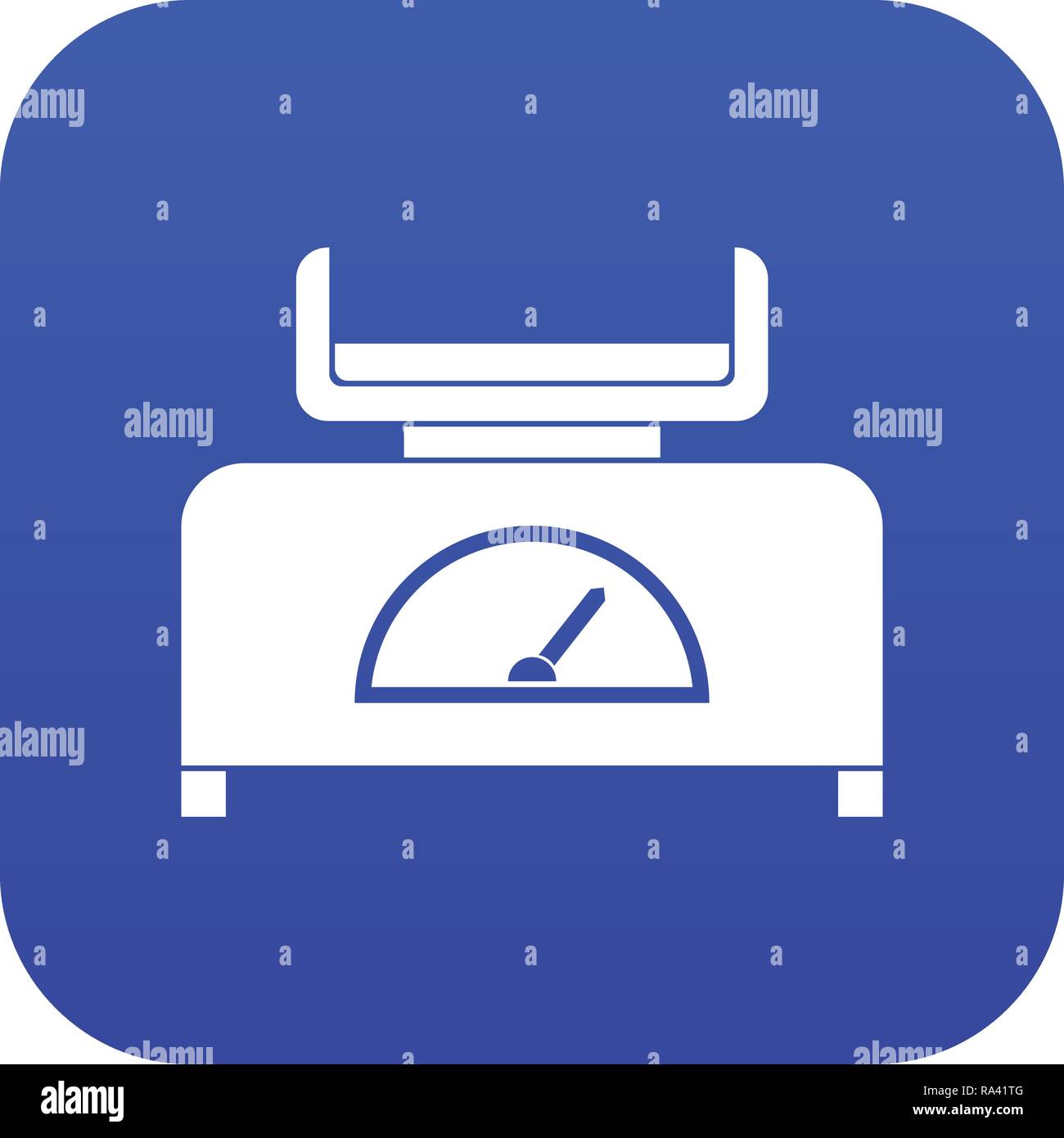 Weight scale icon digital blue Stock Vector Image & Art - Alamy