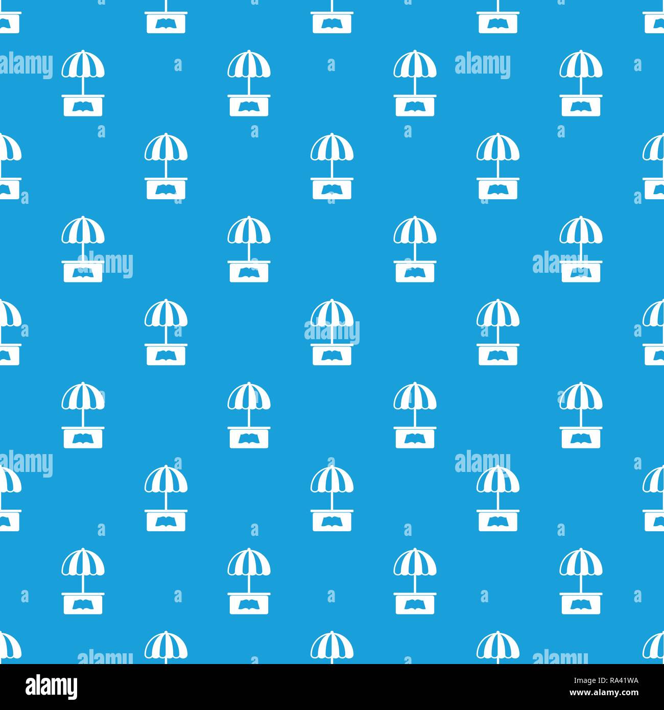 City stall pattern vector seamless blue Stock Vector Image & Art - Alamy