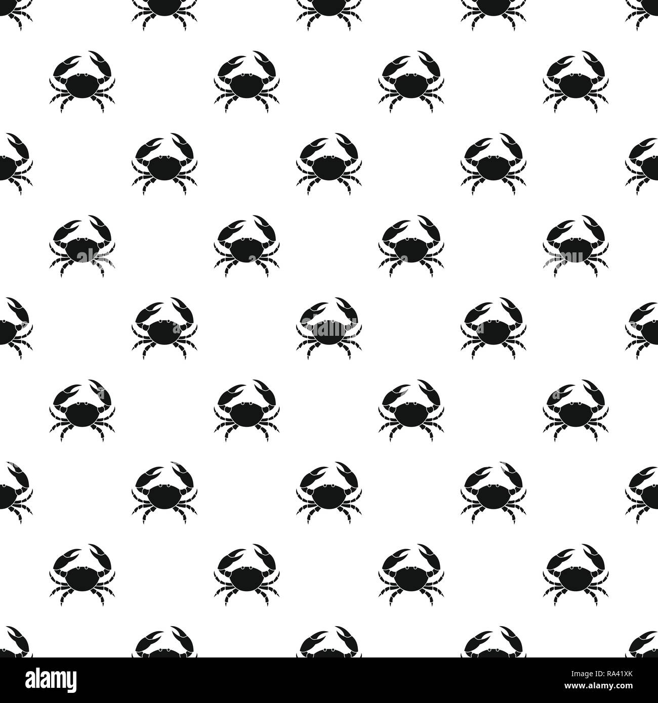 Crab pattern vector seamless Stock Vector Image & Art - Alamy