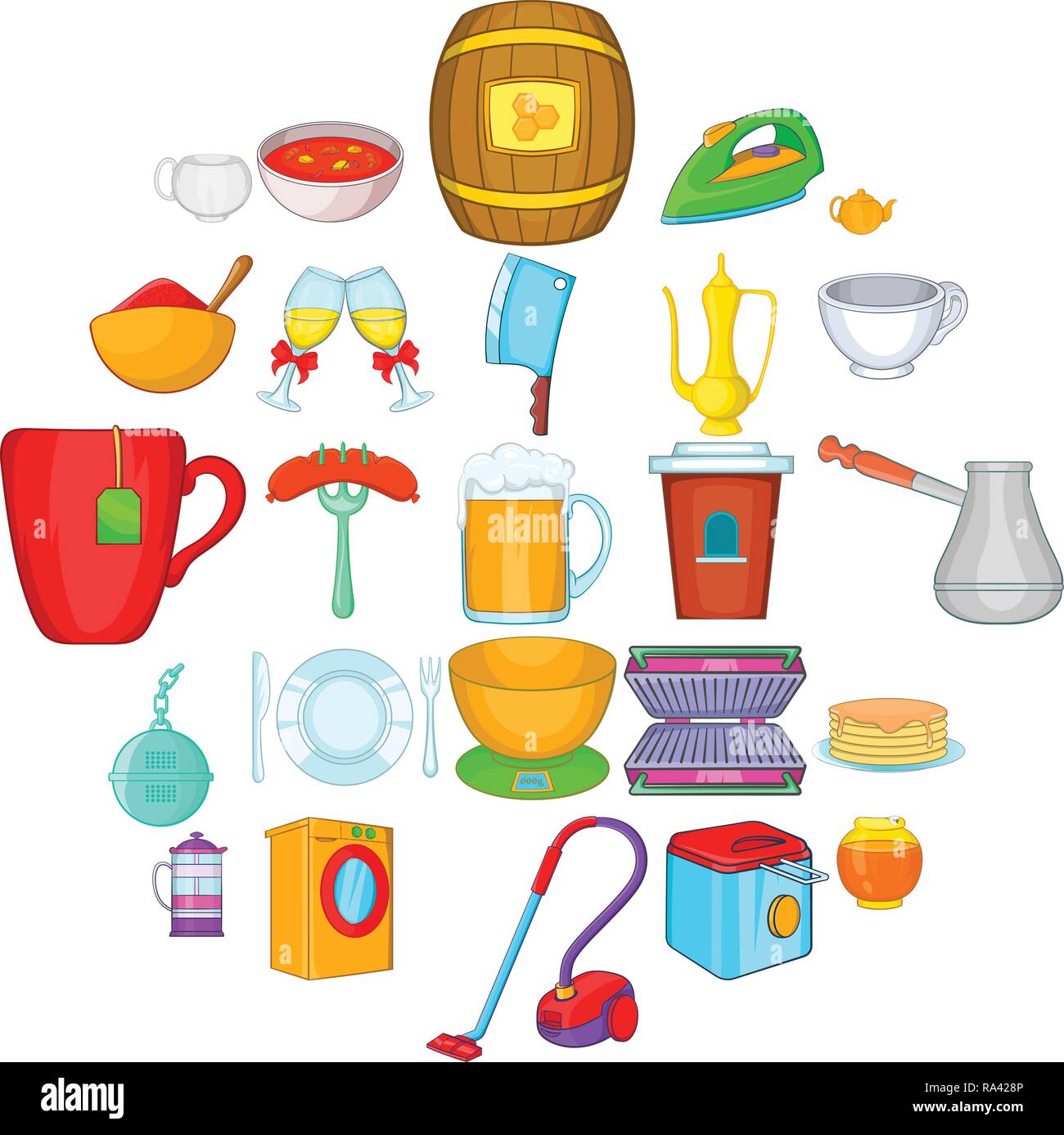 Dinnerware icons set, cartoon style Stock Vector Image & Art - Alamy Dinnerware icons set, cartoon style Stock Vector Image & Art - Alamy