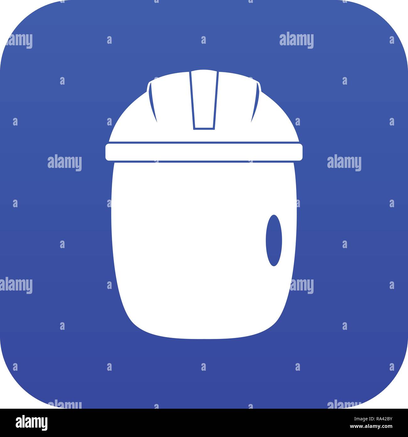 Glass welding mask icon digital blue Stock Vector Image & Art - Alamy