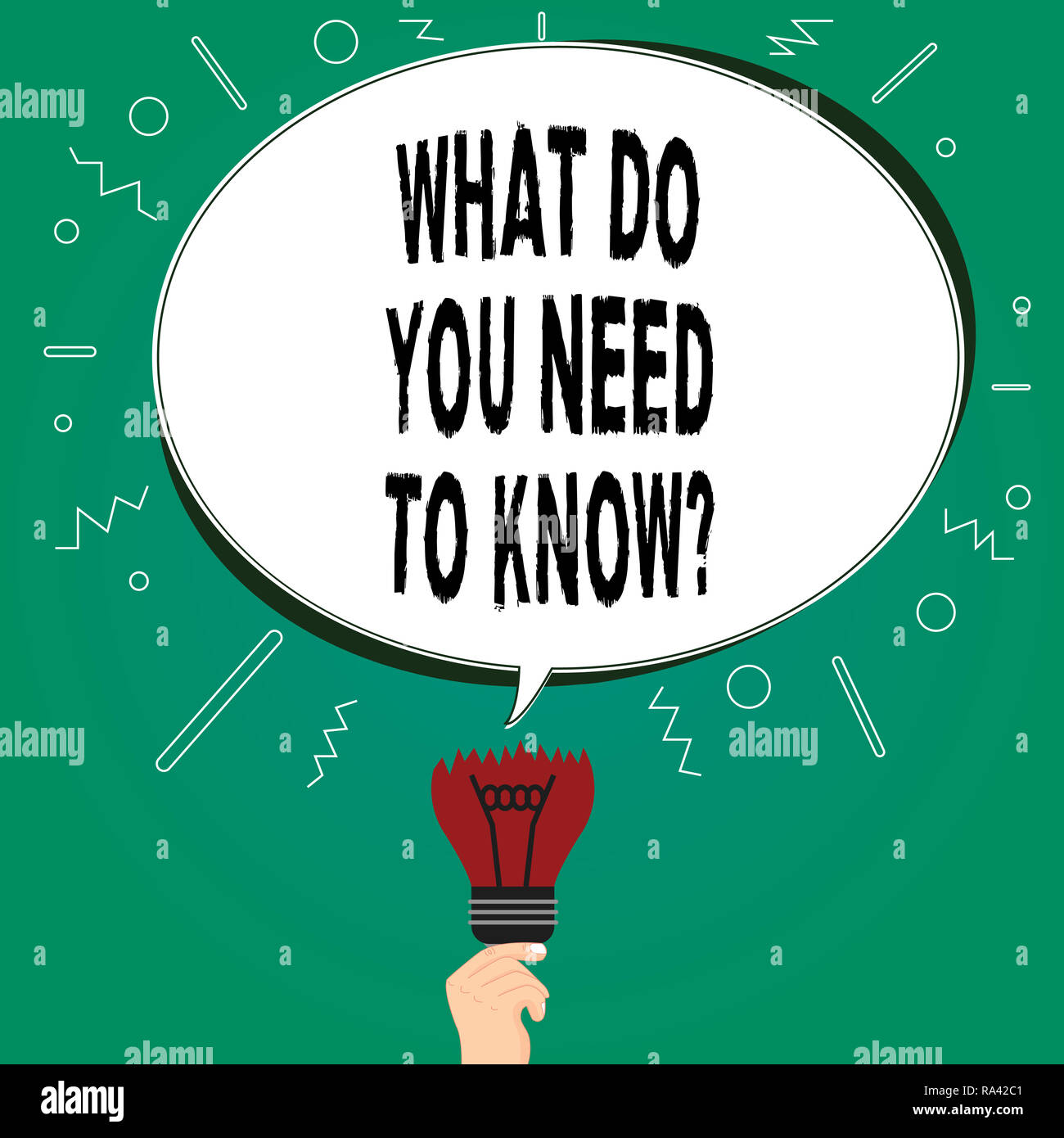 Handwriting text writing What Do You Need To Knowquestion. Concept ...