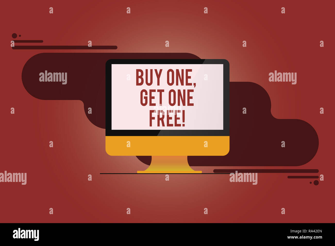 Word writing text Buy One Get One Free. Business concept for Promotion ...