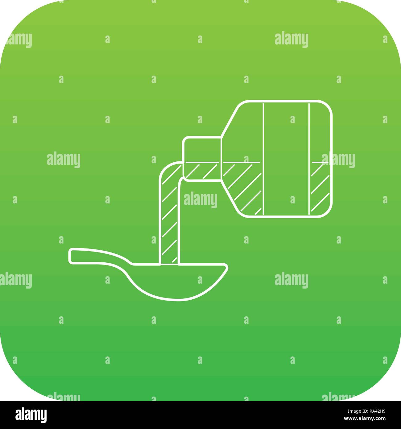 Medical syrup icon green vector Stock Vector Image & Art - Alamy