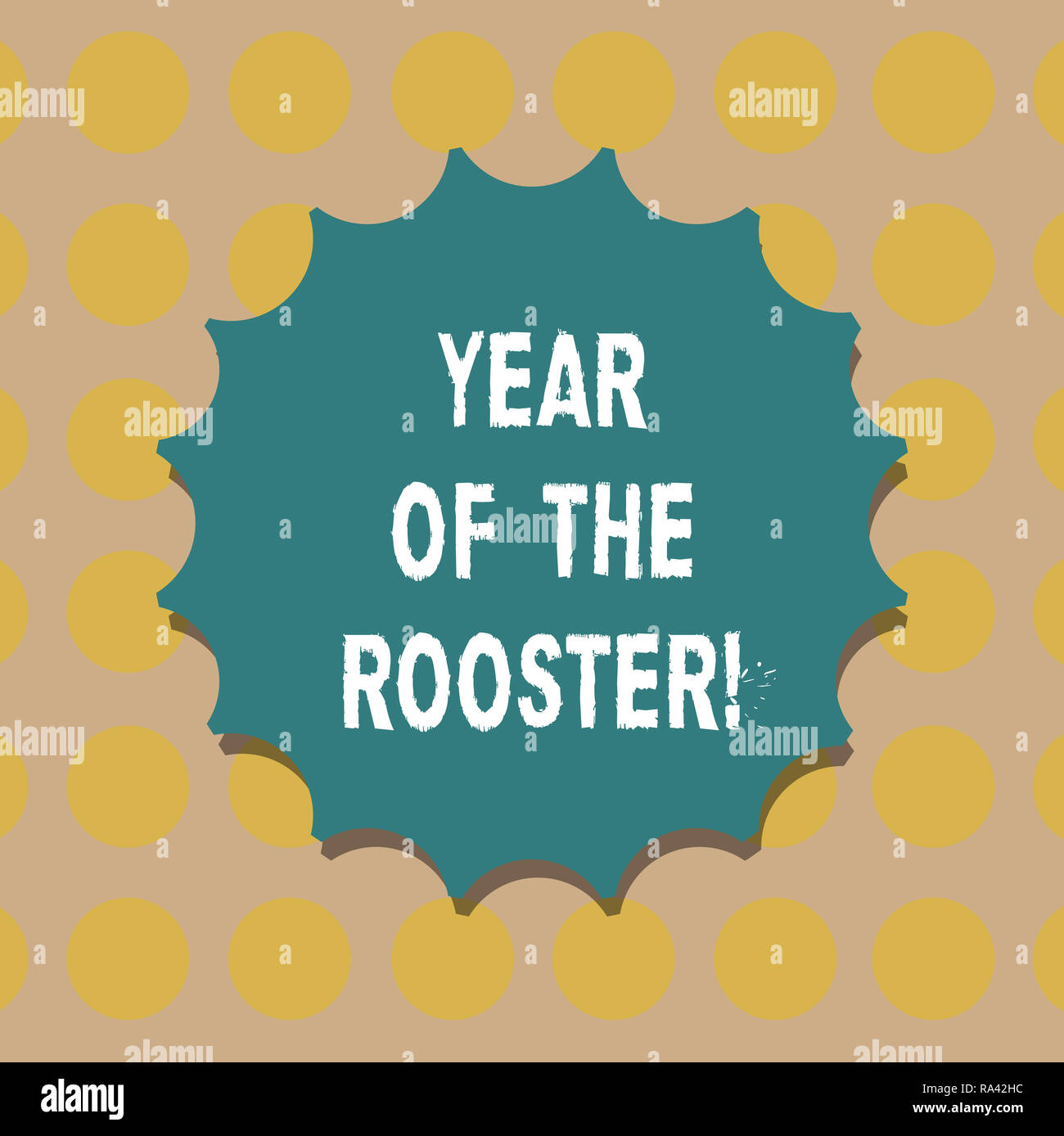 Word writing text Year Of The Rooster. Business concept for Chinese ...