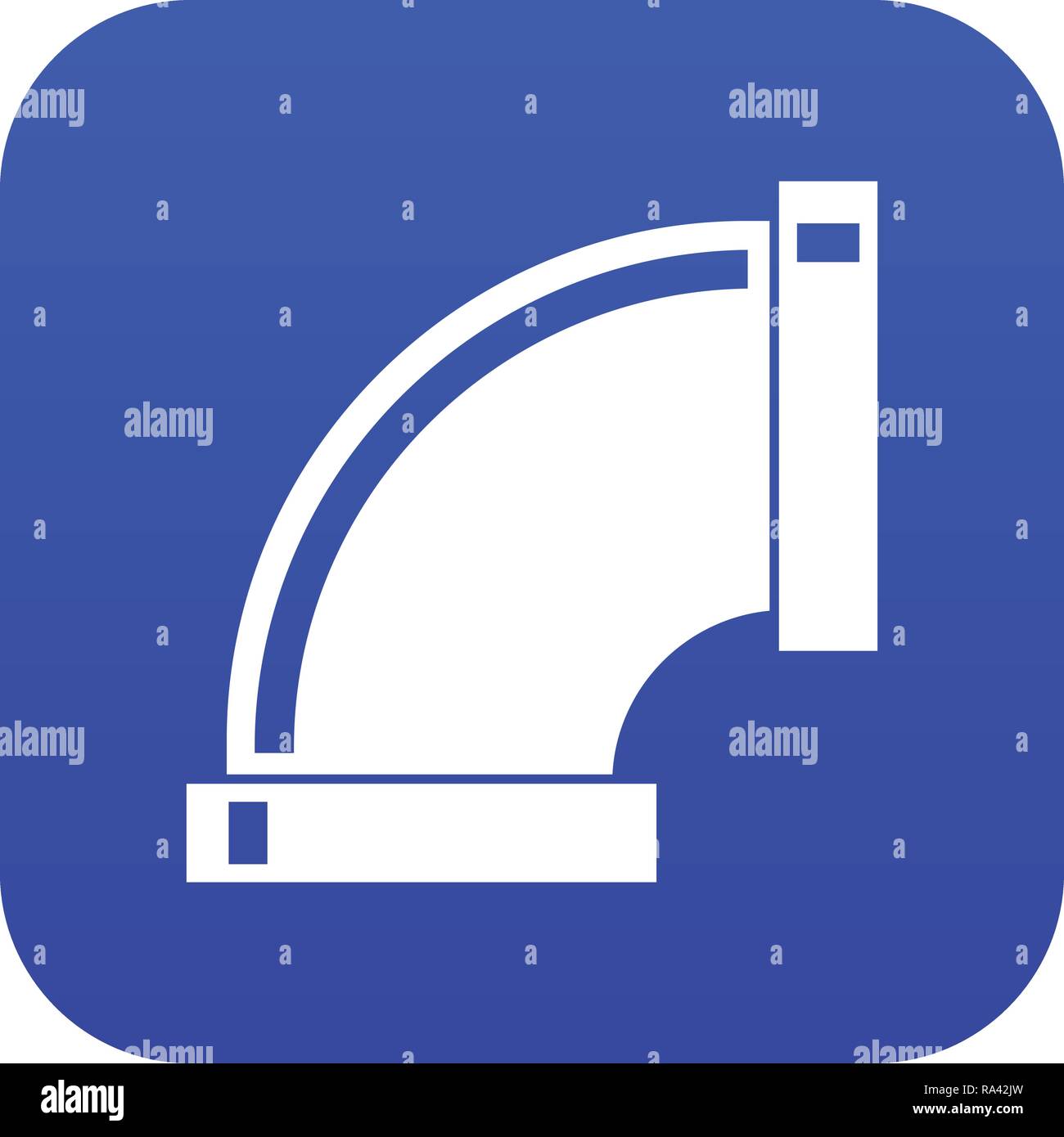 Connection pipes icon digital blue Stock Vector Image & Art - Alamy