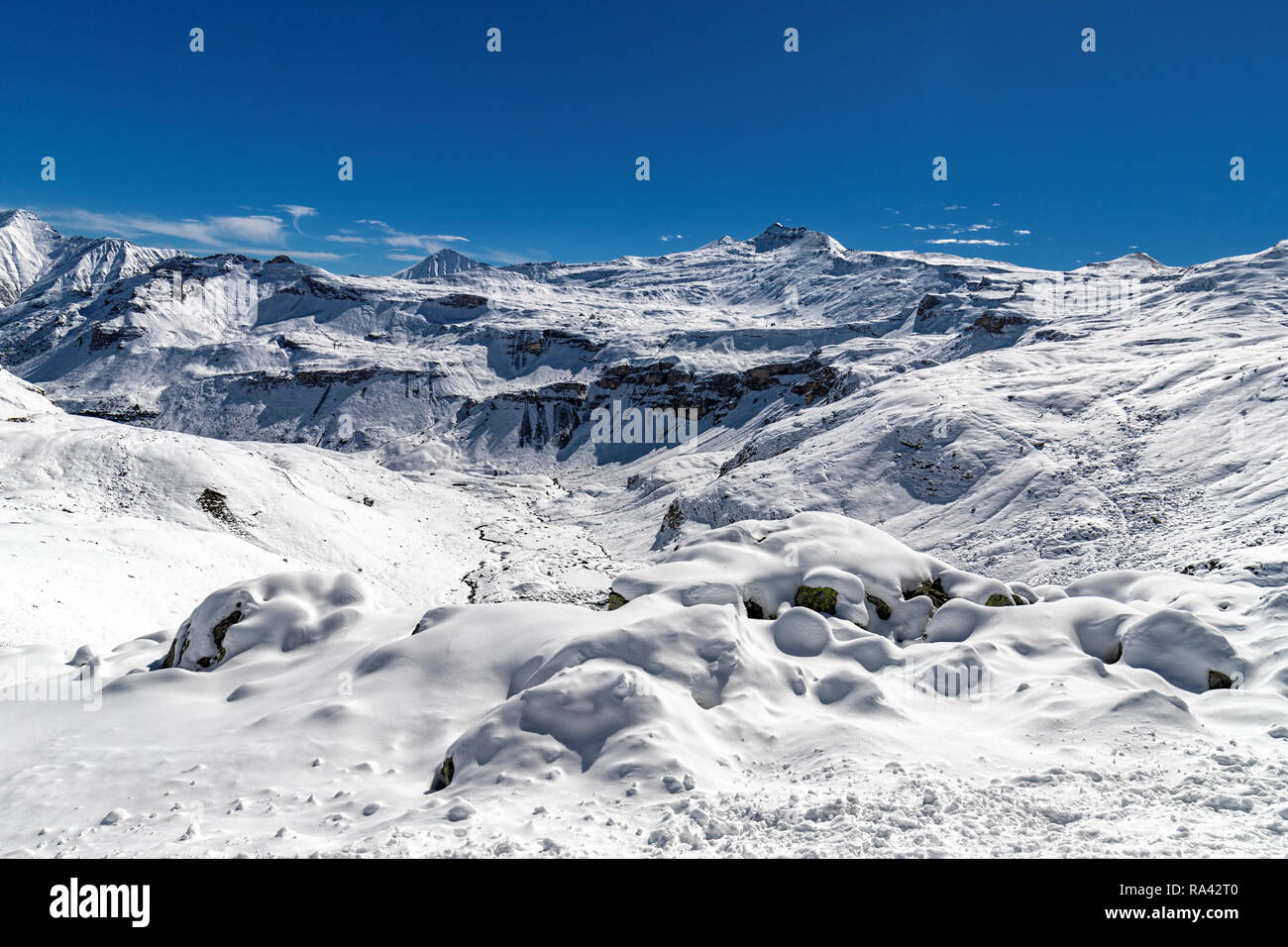 Snow on the Grossglockner High Alpine Road, Austria Stock Photo - Alamy