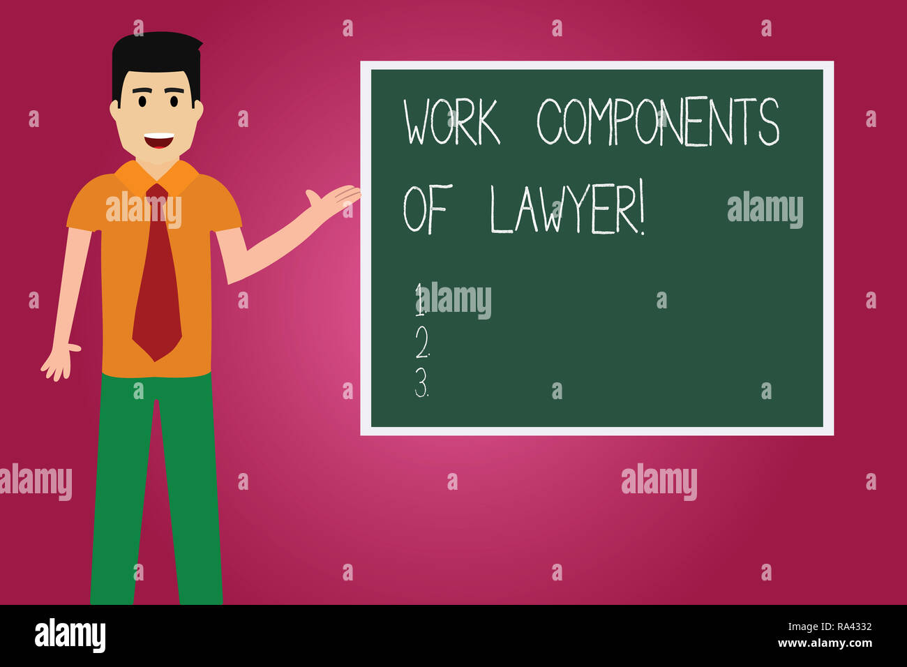 Word writing text Work Components Of Lawyer. Business concept for ...