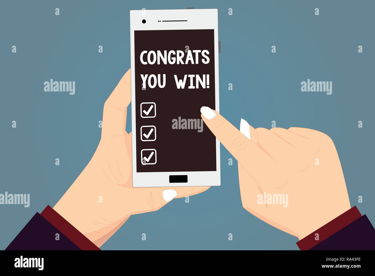 Word writing text Congrats You Win. Business concept for ...