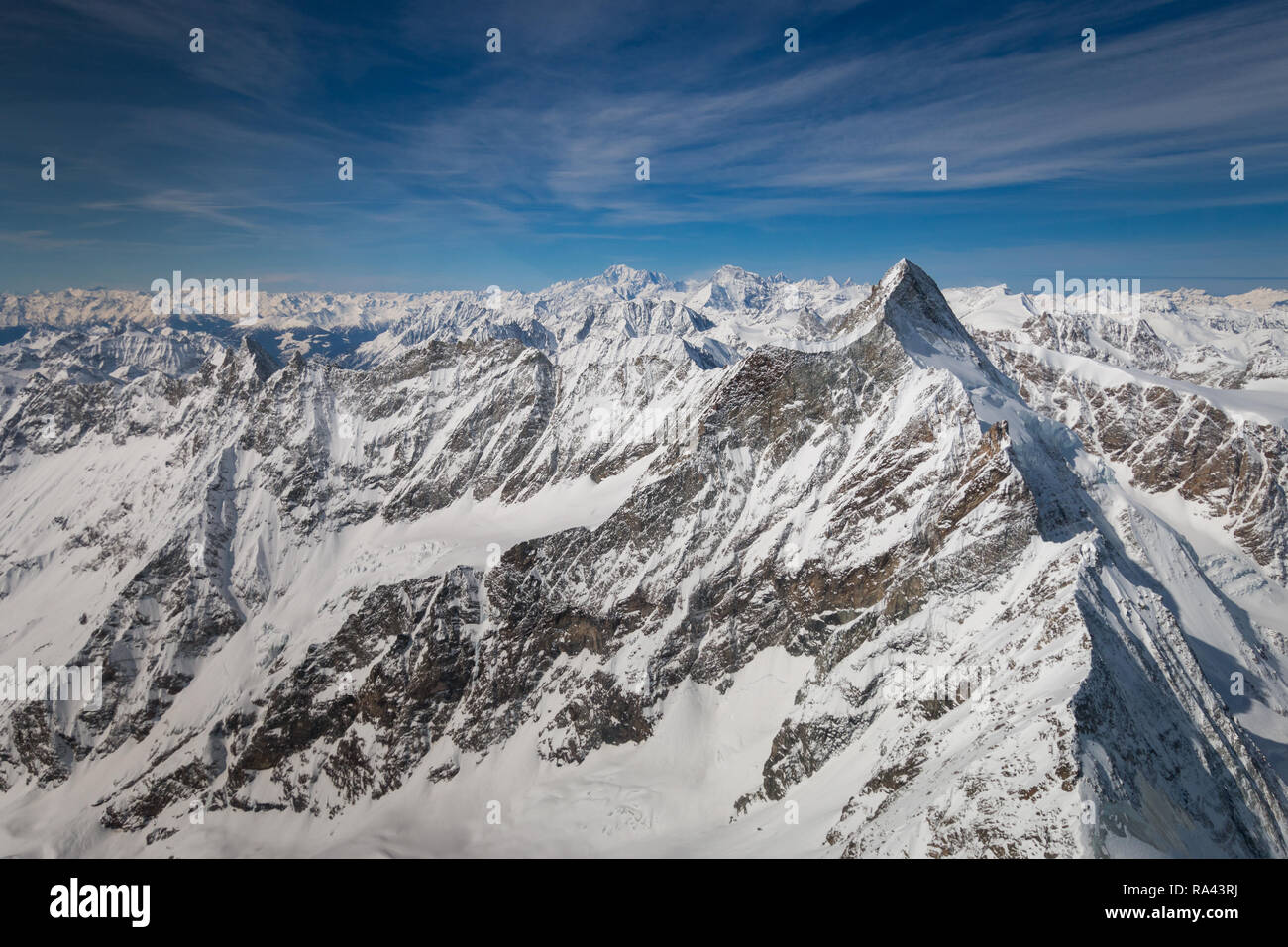 Mont blanc aerial hi-res stock photography and images - Alamy