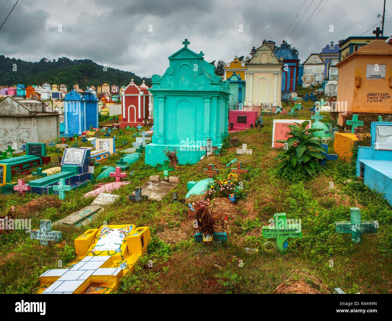 Guatemala mayan cemetery hi-res stock photography and images - Alamy
