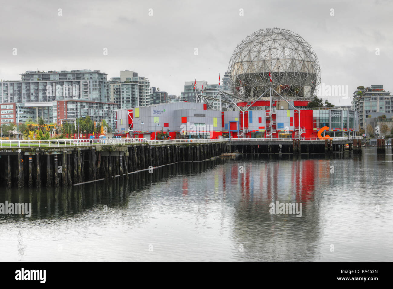 The Science World at TELUS World of Science, Vancouver, Canada Stock ...