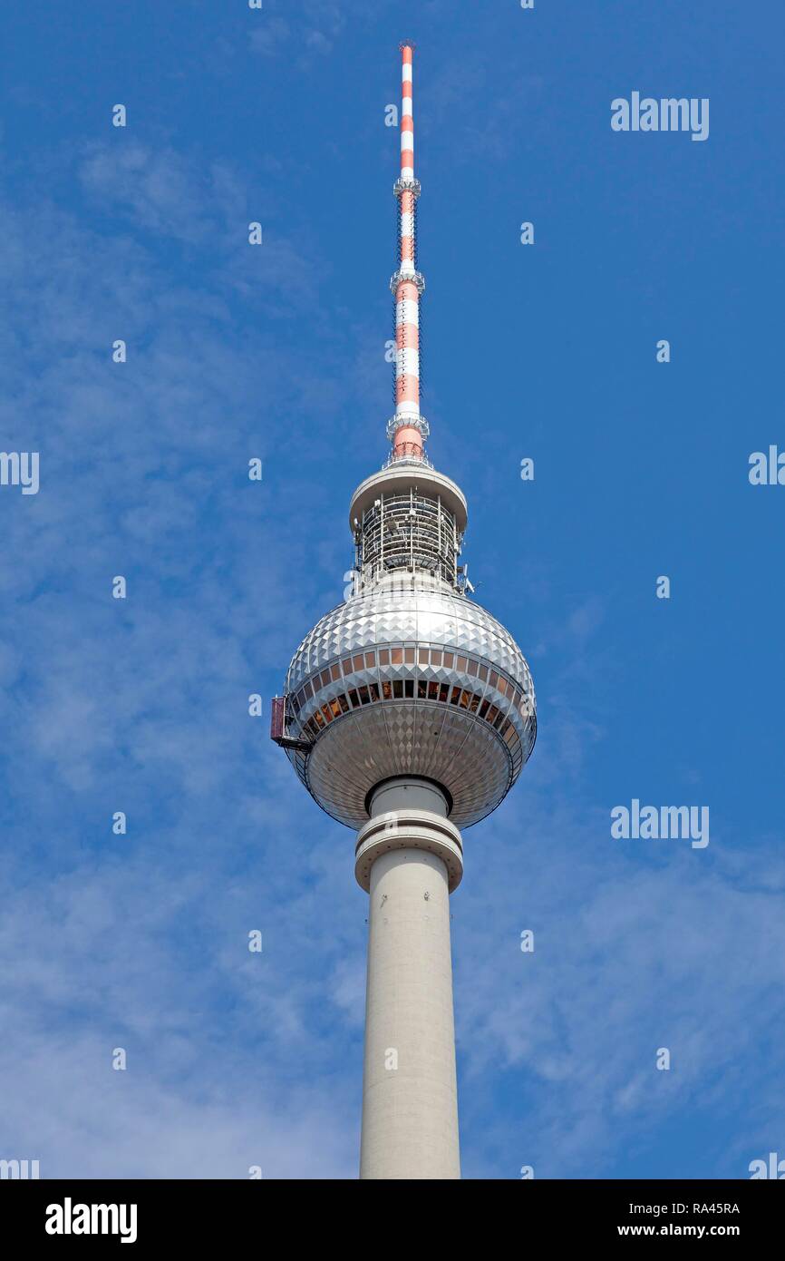 Berlin TV Tower, Fernsehturm Alex, Berlin, Germany Stock Photo - Alamy