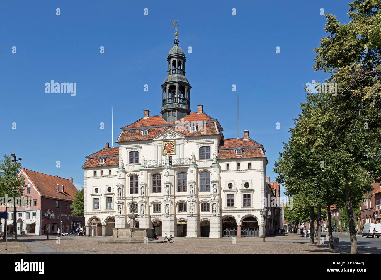 Town Hall, historic town centre, Lueneburg, Lower Saxony, Germany Stock ...