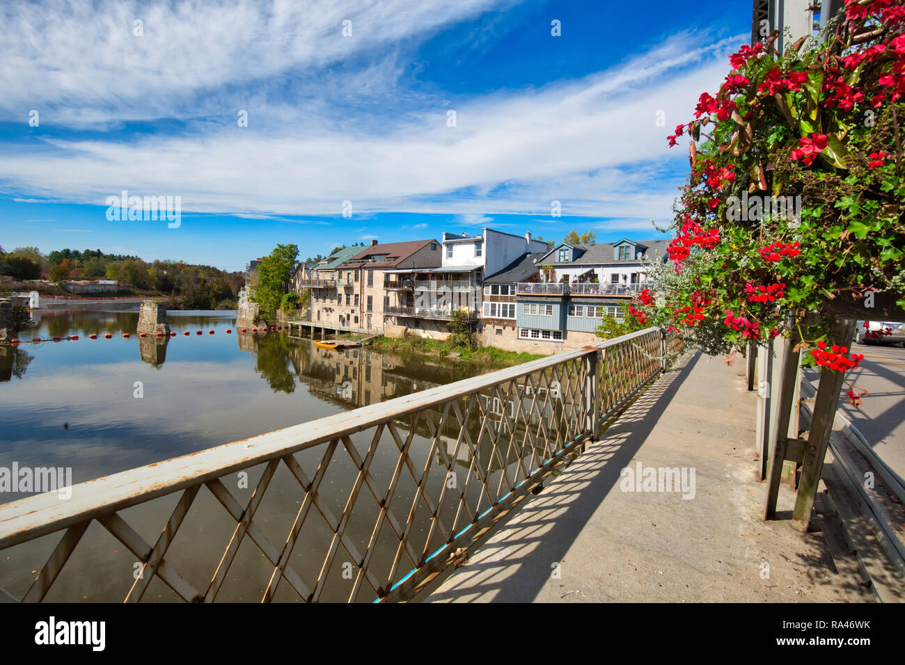 Beautiful Elora Streets in city's historic downtown Stock Photo - Alamy