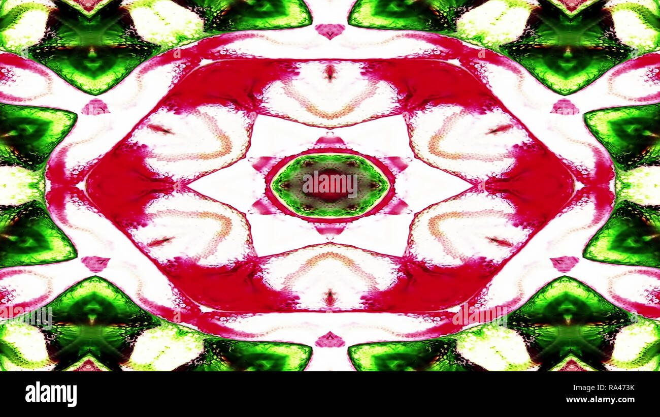Abstract Colorful Symmetric Pattern Ornamental Decorative Kaleidoscope ...