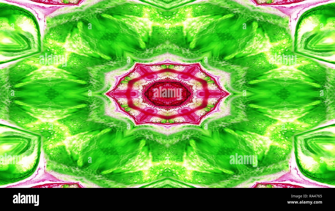 Abstract Colorful Symmetric Pattern Ornamental Decorative Kaleidoscope ...
