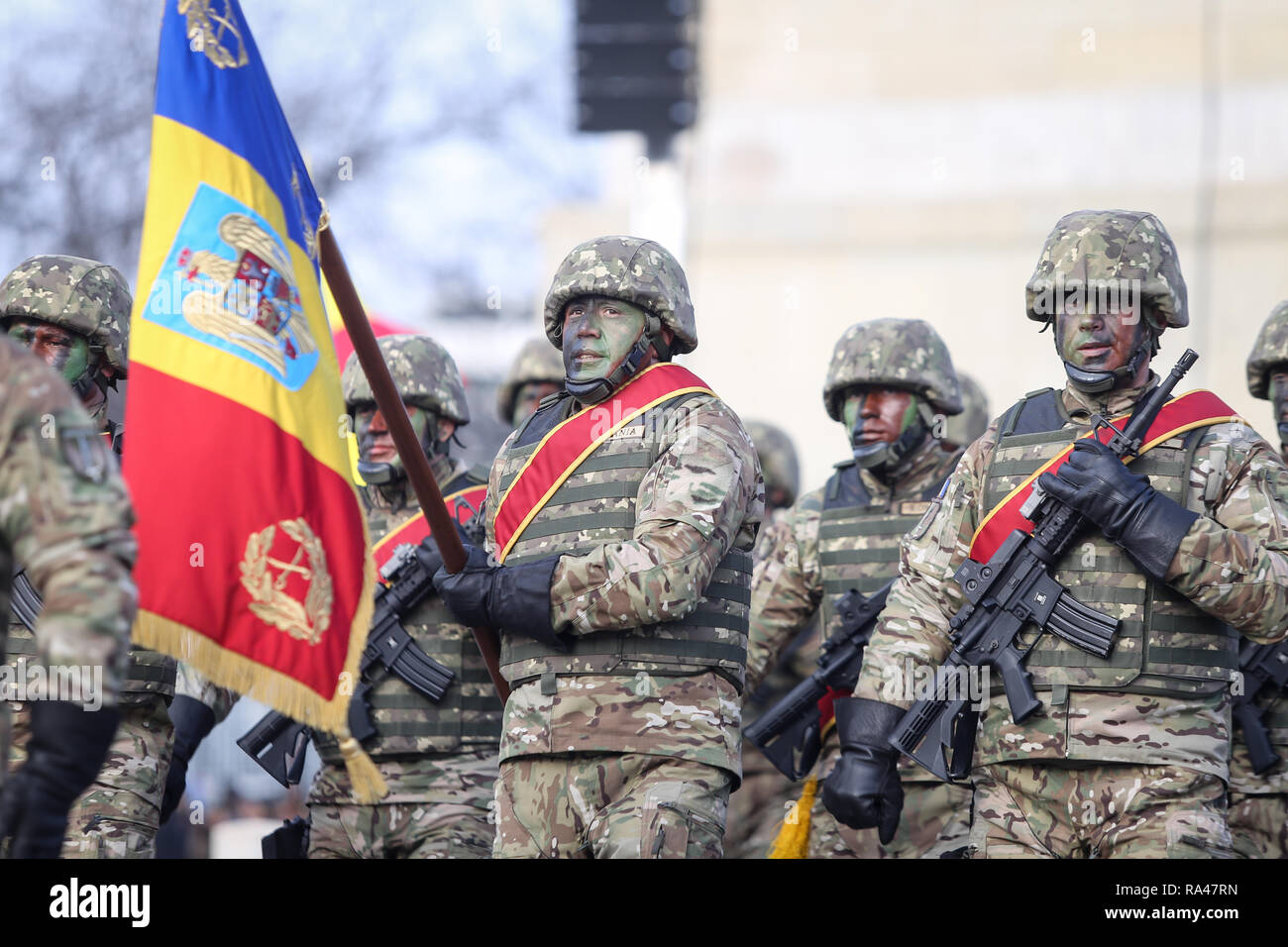Bucharest, Romania - December 1, 2018: Romanian special forces soldiers ...