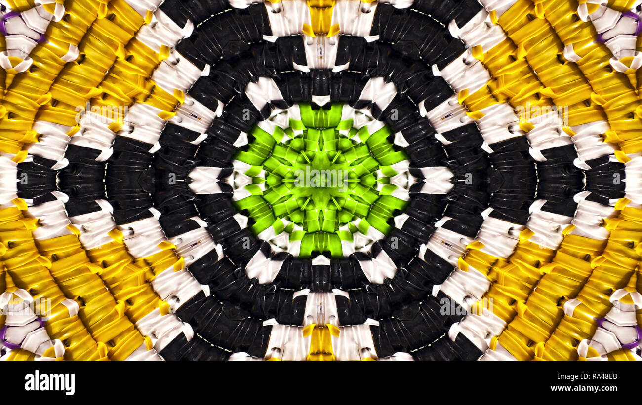 Abstract Colorful Symmetric Pattern Ornamental Decorative Kaleidoscope ...