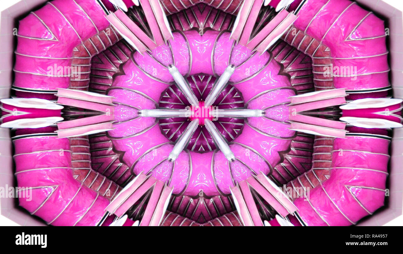 Abstract Colorful Symmetric Pattern Ornamental Decorative Kaleidoscope ...