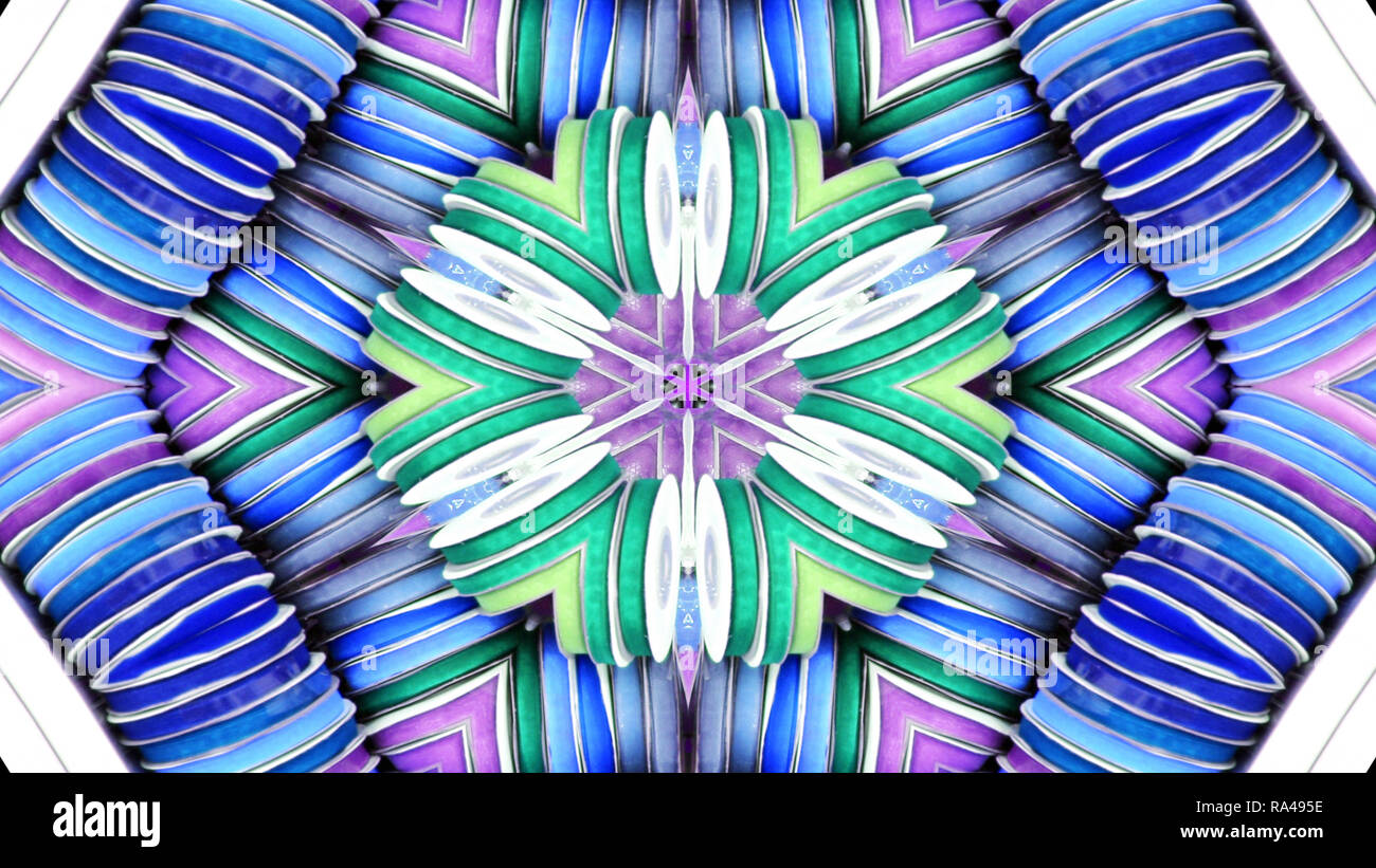 Abstract Colorful Symmetric Pattern Ornamental Decorative Kaleidoscope ...