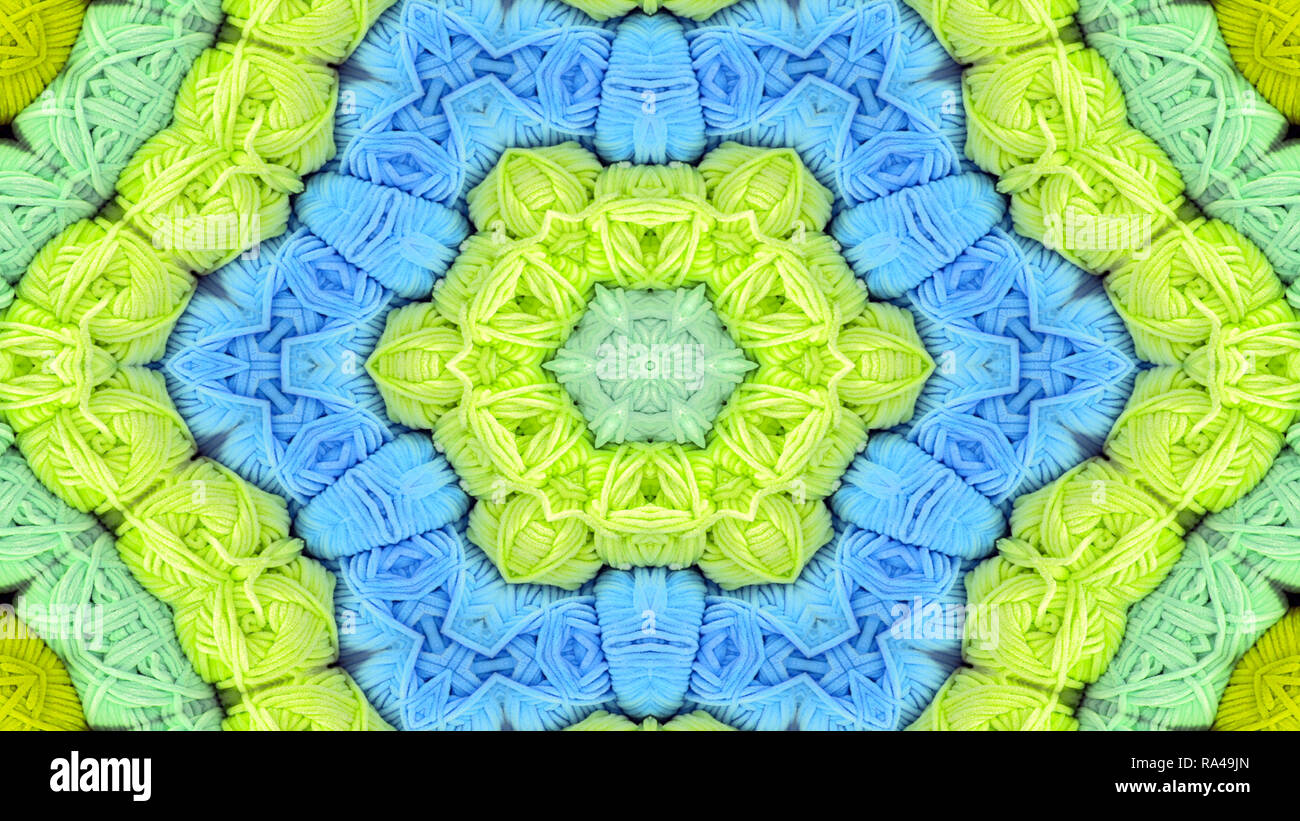 Abstract Colorful Symmetric Pattern Ornamental Decorative Kaleidoscope ...