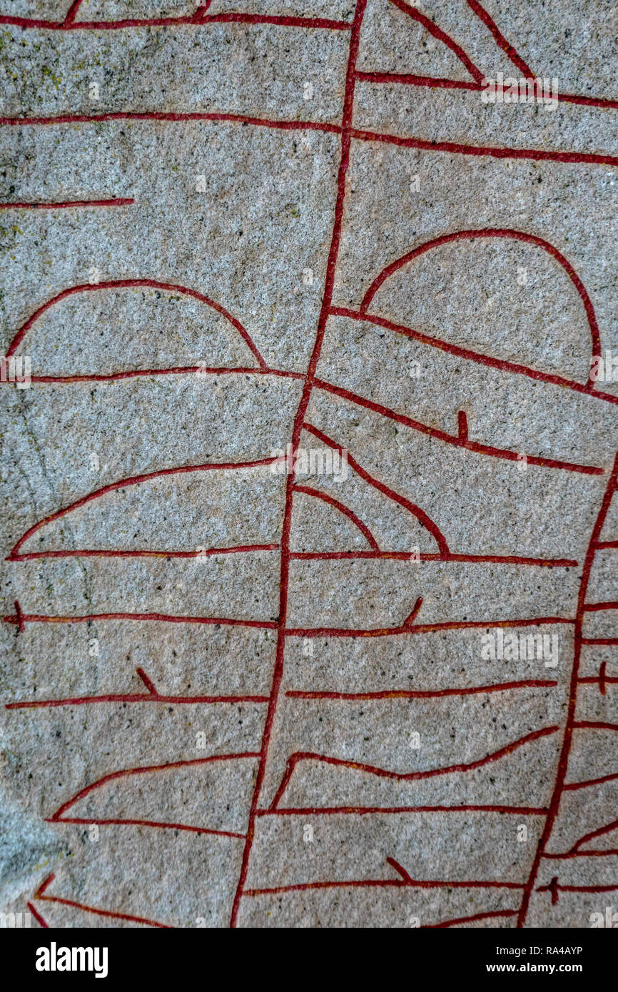 Rok Runestone is one of a kind Stock Photo - Alamy