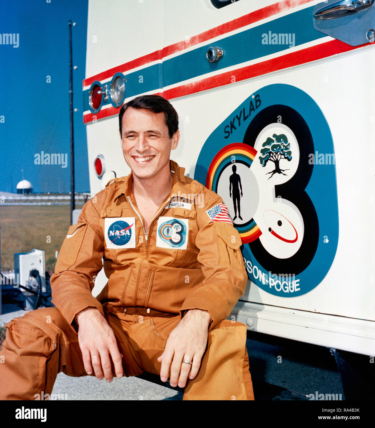 (8 Nov. 1973) --- Scientist-astronaut Edward G. Gibson, Skylab 4 ...
