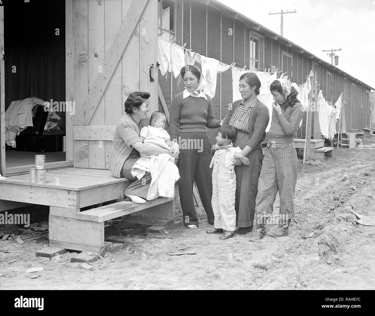 Salinas, California. Persons of Japanese ancestry at one of the ...