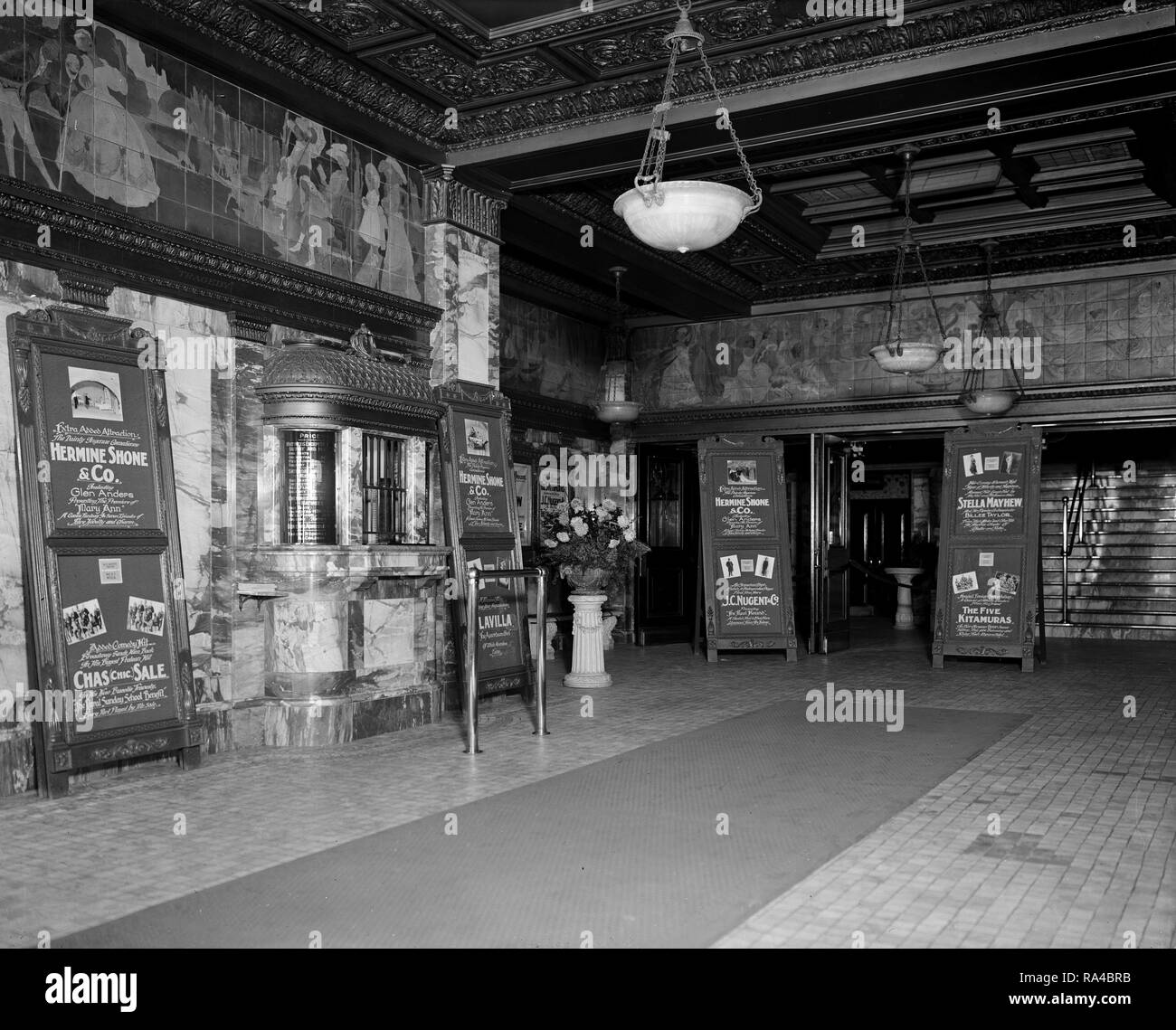 Early 1900s theater lobby hi-res stock photography and images - Alamy