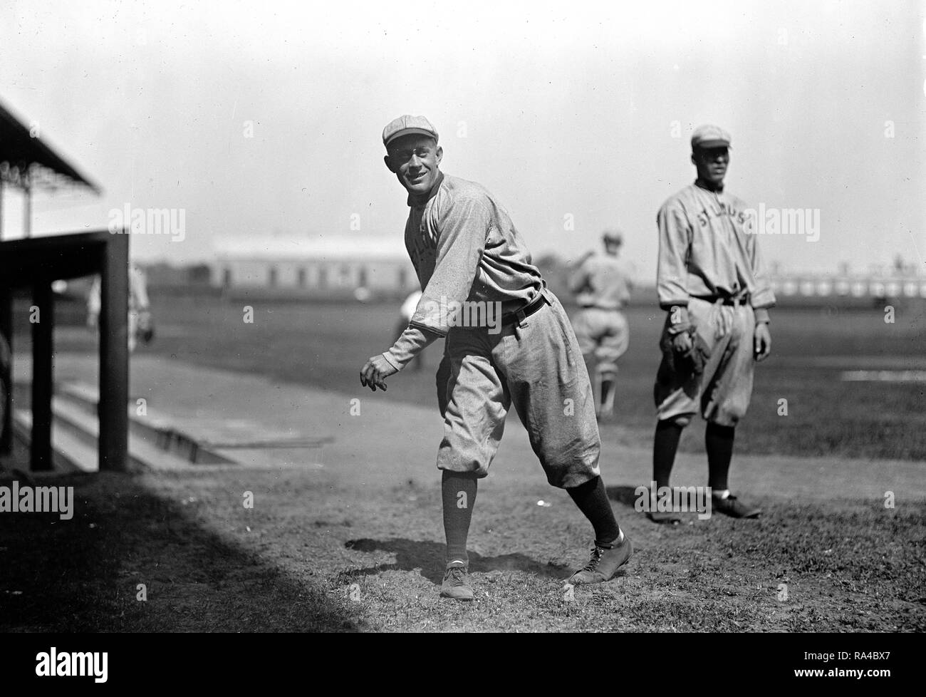 Baseball player from the St. Louis baseball club ca. 1913 Stock Photo ...