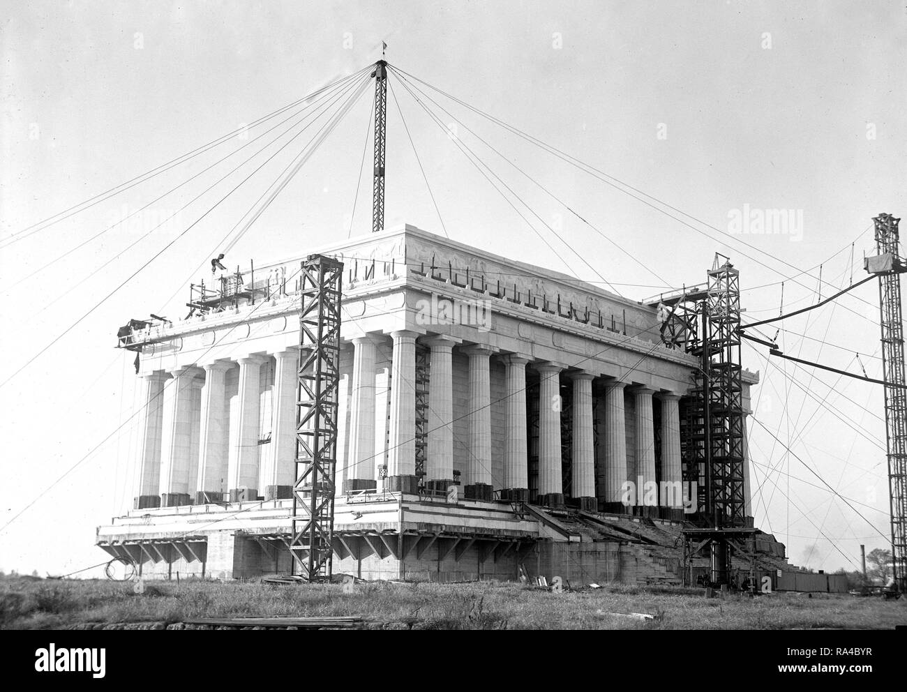 Lincoln Memorial Under Construction ca. 1914 Stock Photo - Alamy