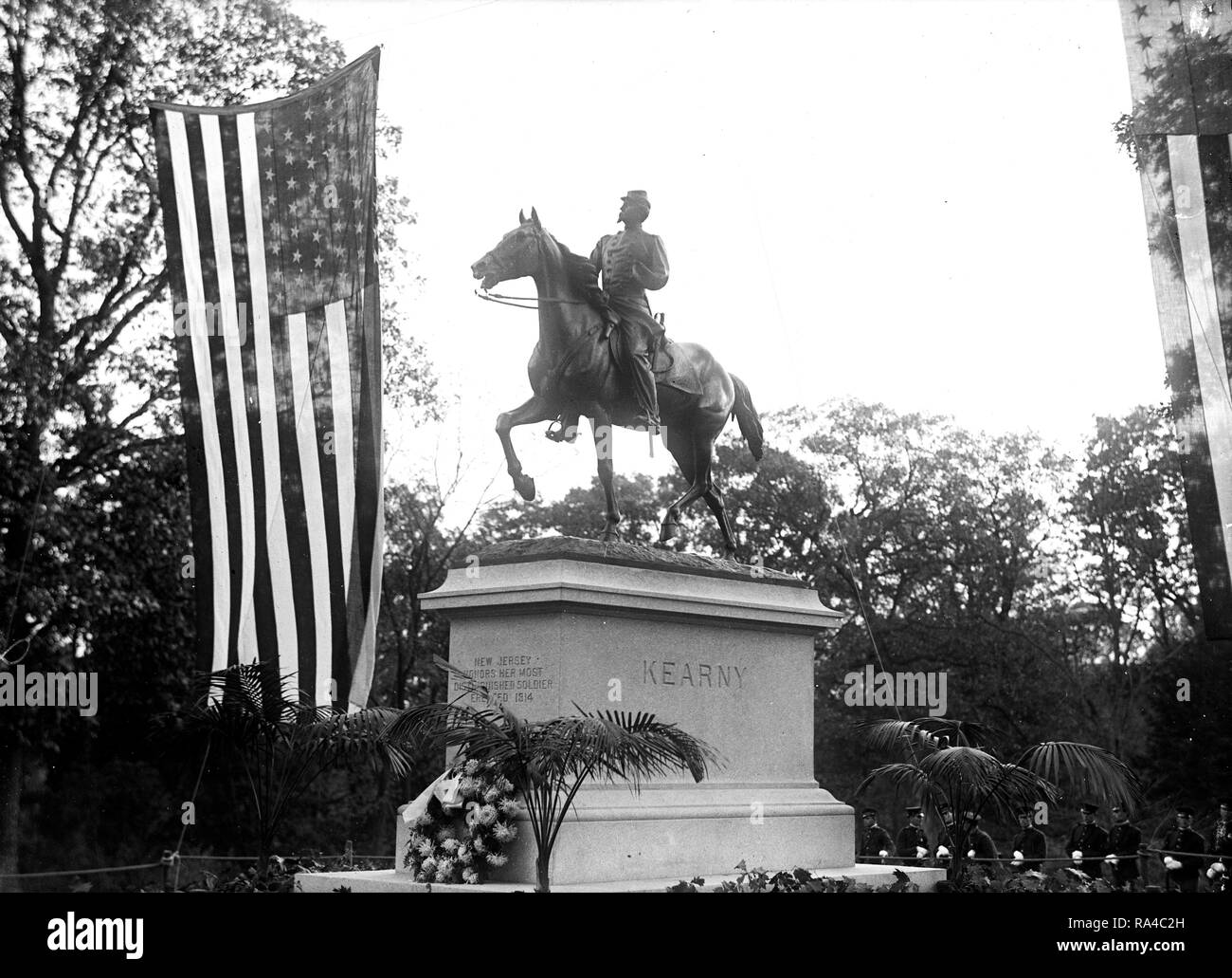 Statue of Major Philip Kearny at Arlington National Cemetery Dedication ...